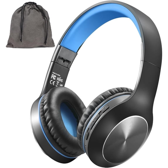 Headphones Over Ear, 68H Playtime 3 EQ Music Modes Headphones with ...