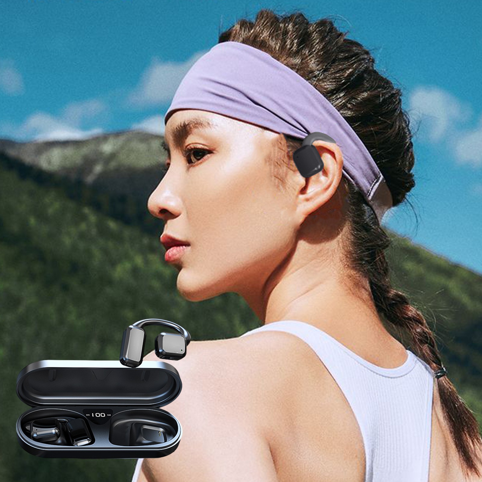 Headphones Gnobogi Bluetooth Headphones 5.3 Bluetooth Chip Type-c Fast ...