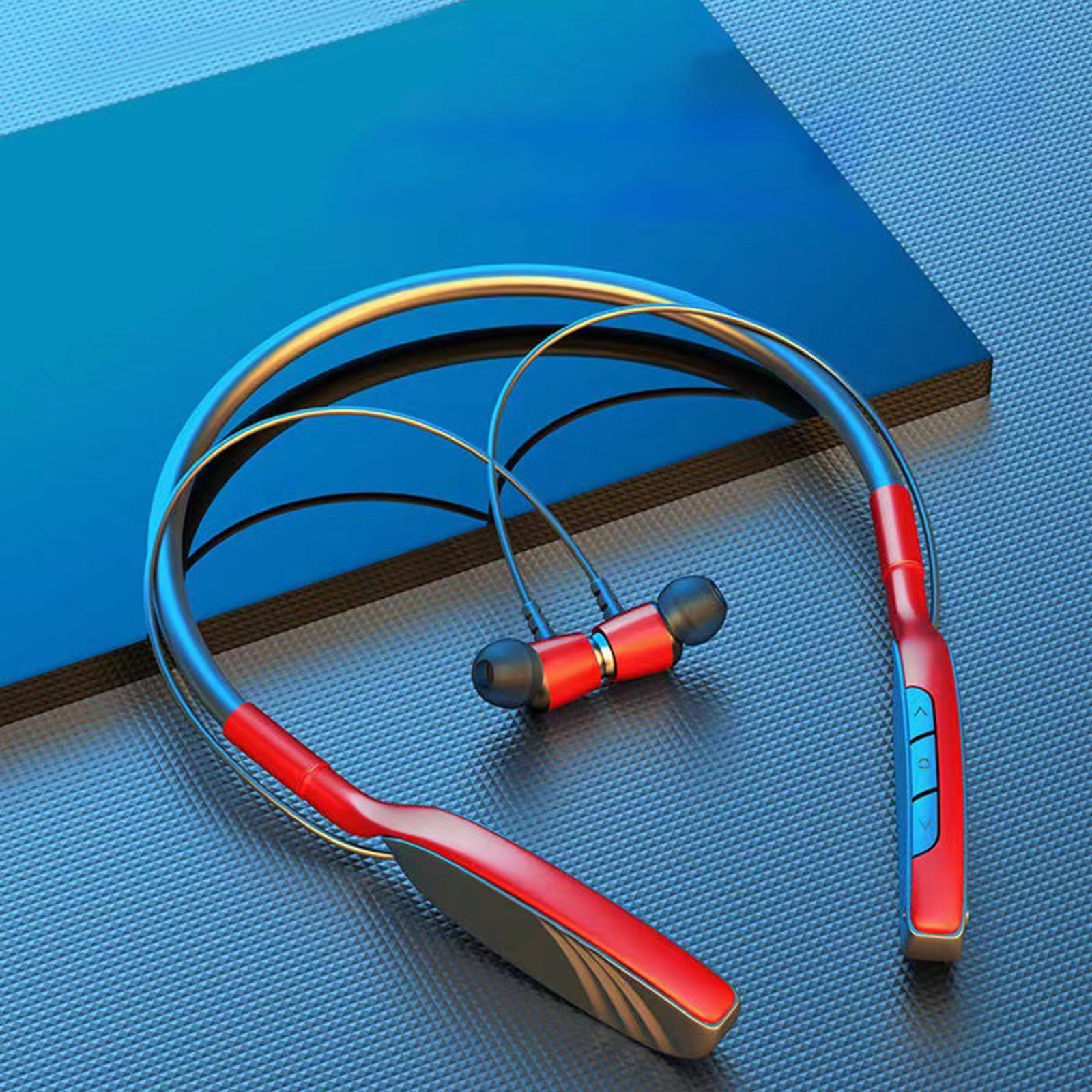 Headphones Gnobogi Wireless Bluetooth Headset Neck Type Stereo Noise ...