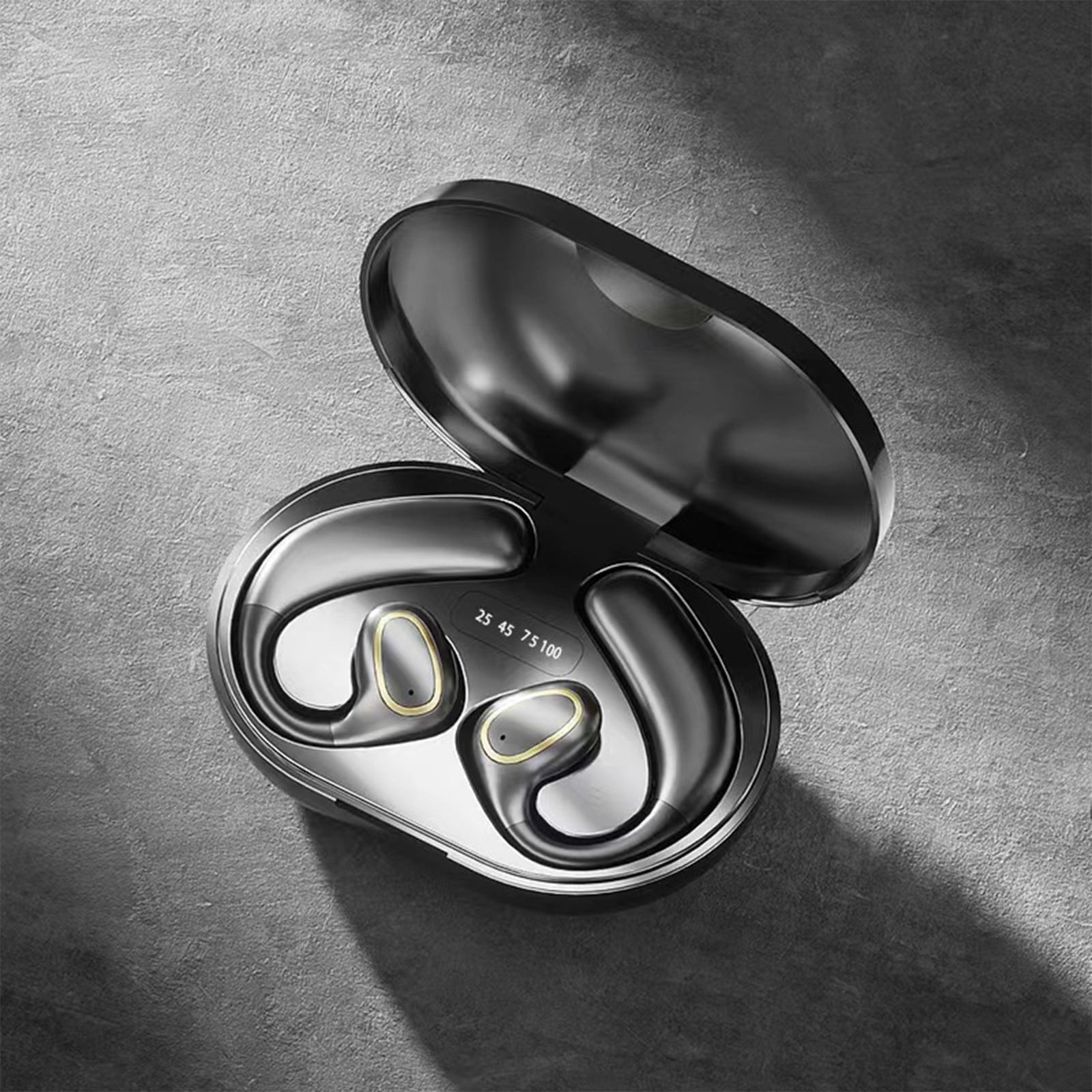 Headphones Gnobogi Wireless Earplugs Hanging Ear Bluetooth Headphones Bluetooth 5.3 HiFi Sound ...