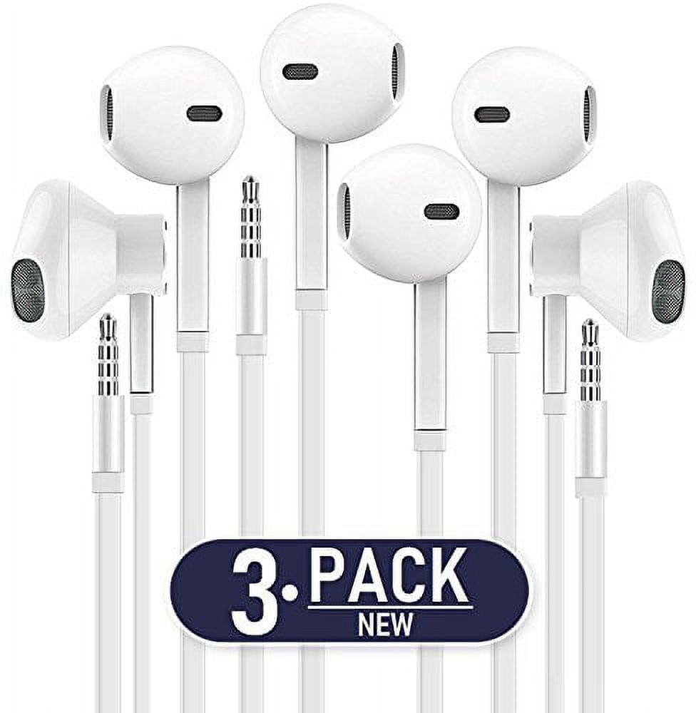 Headphones with MIC, Premium Earphones/Earbuds/Headphones [3-PACK] with ...