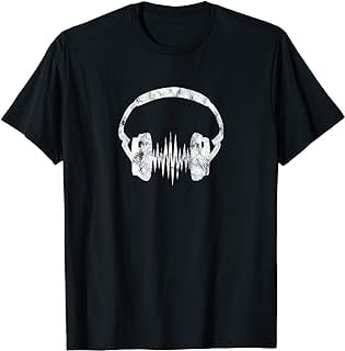 Headphones, Music, Pulse, Frequency, Sound, Wave, Musician, T-Shirt ...