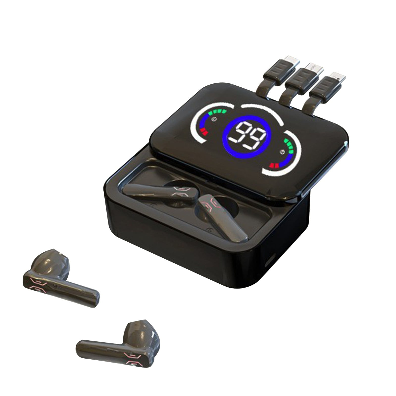 Headphones Over Ear Noise Cancelling Bass Headphones Bluetooth Over ...