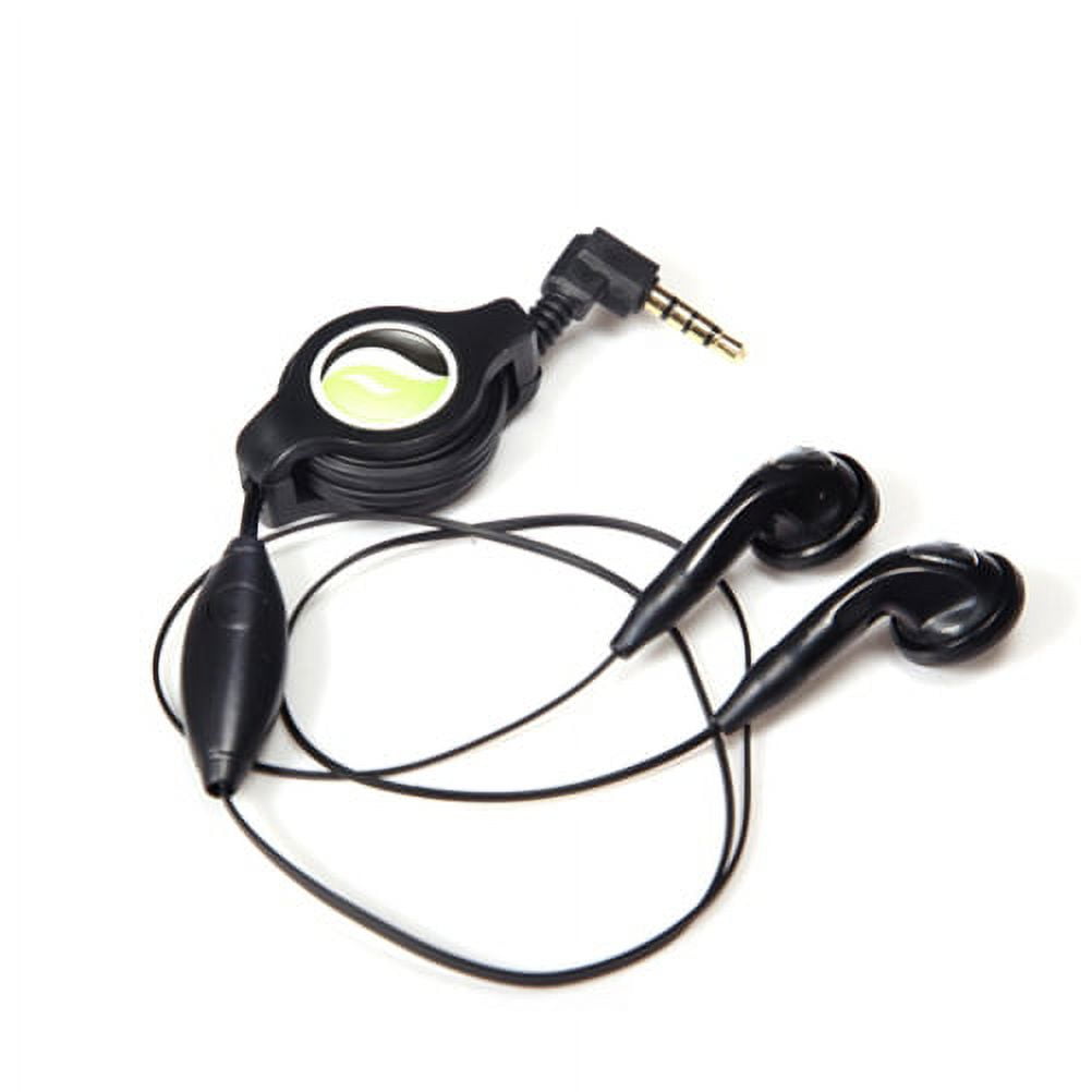 Headphones Retractable Earphones Hands-free Headset 3.5mm w Mic Earbuds ...