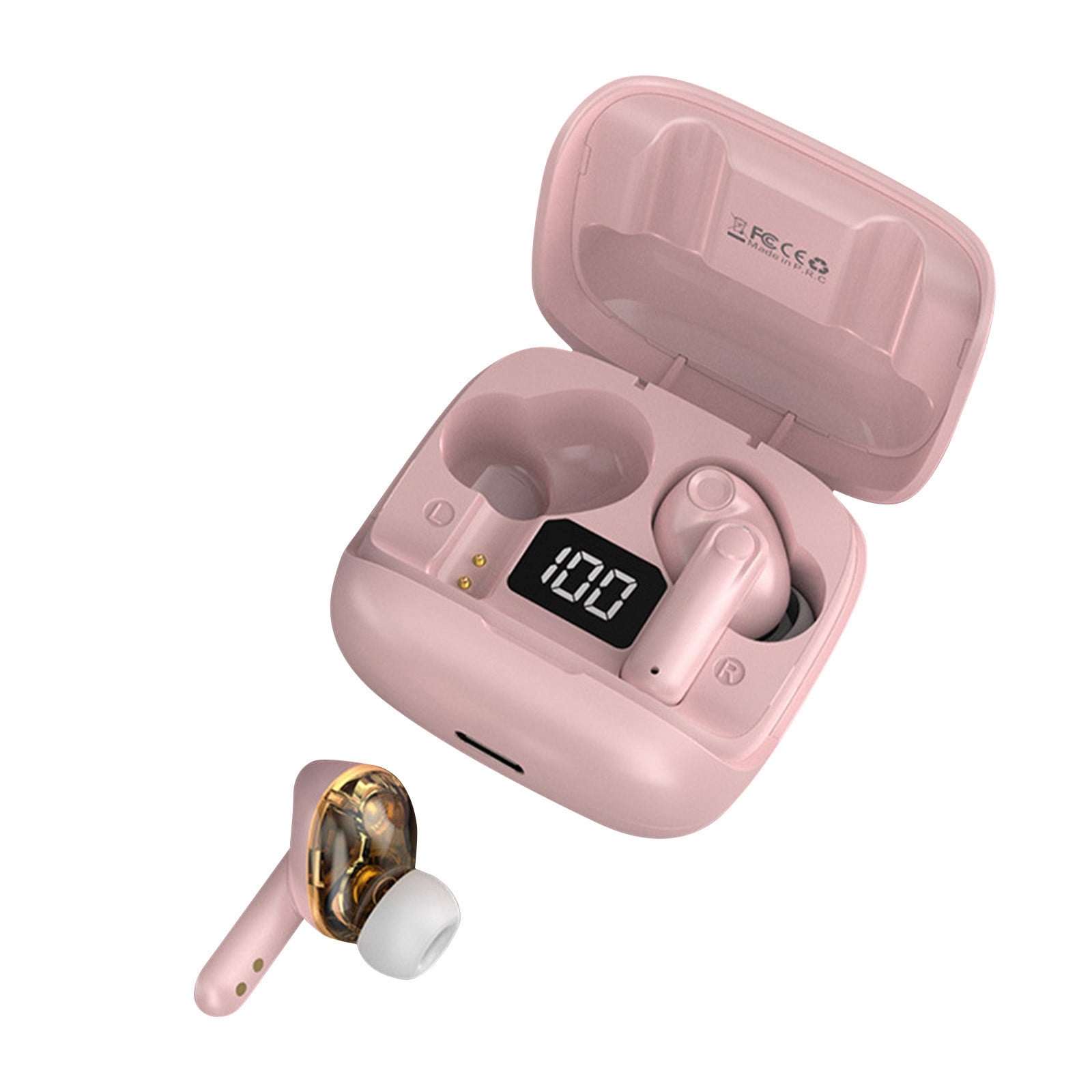 Headphones True Dynamics Digital Display Stereo Wireless TWS-Bluetooth ...