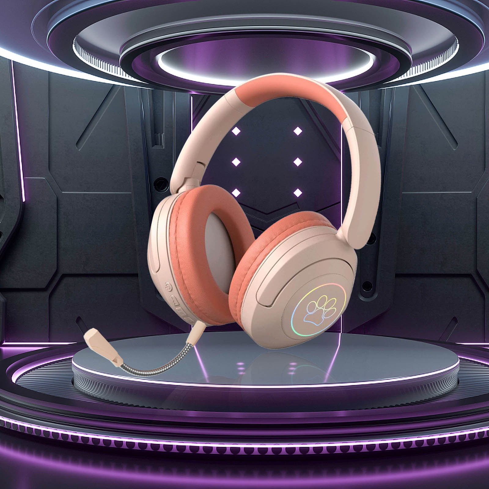 Headphones Wireless, Bluetooth Headphones, Wireless Luminous Music ...