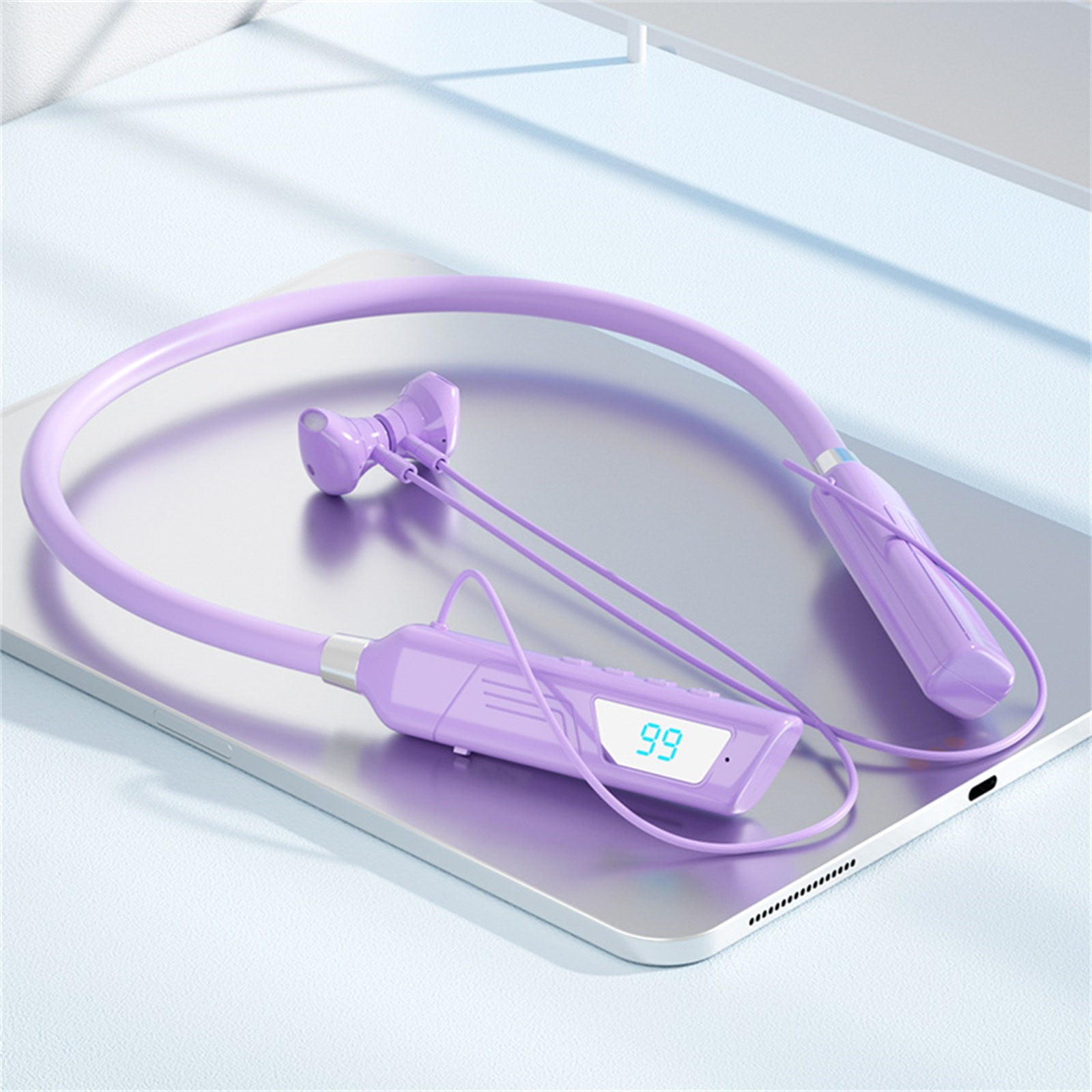 Headphones Wireless Bluetooth Headset Around The Neck In-ear Noise ...