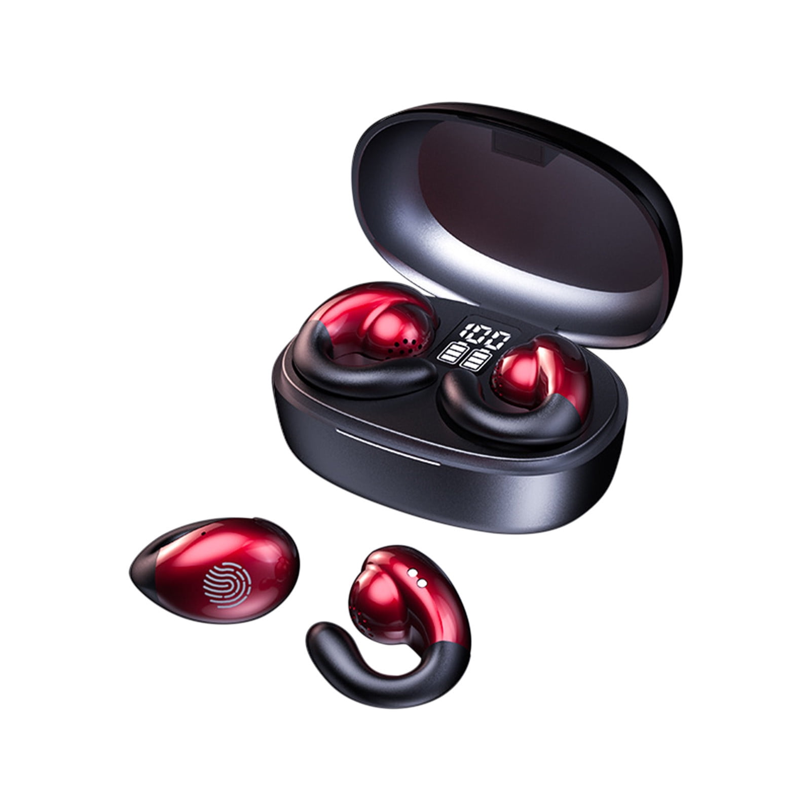 Headphones Wireless Bluetooth Headset With No Ear To Ear Mini Portable ...