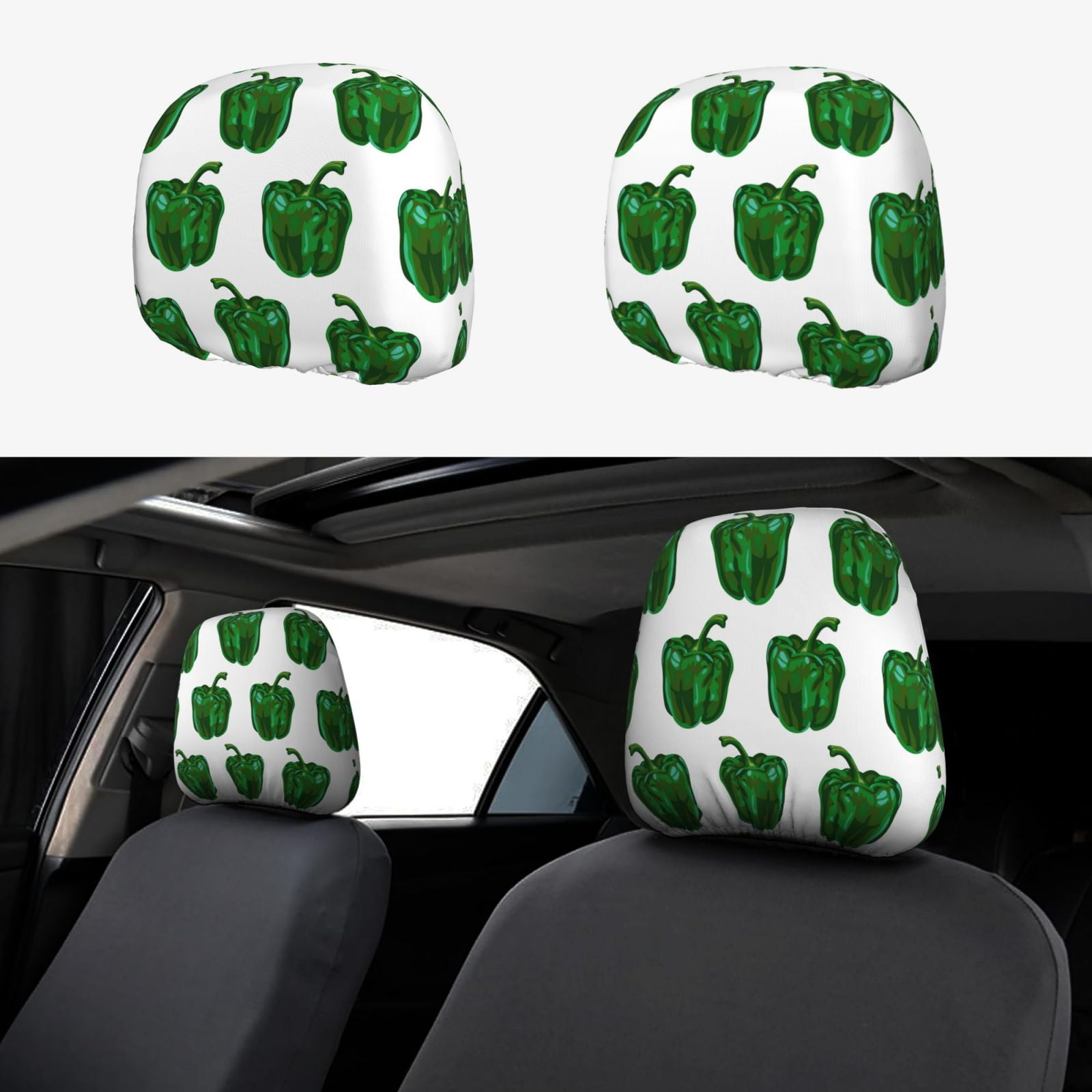 Headrest Covers for Cars Accessories Interior for Women Men 2Pcs - Bell ...