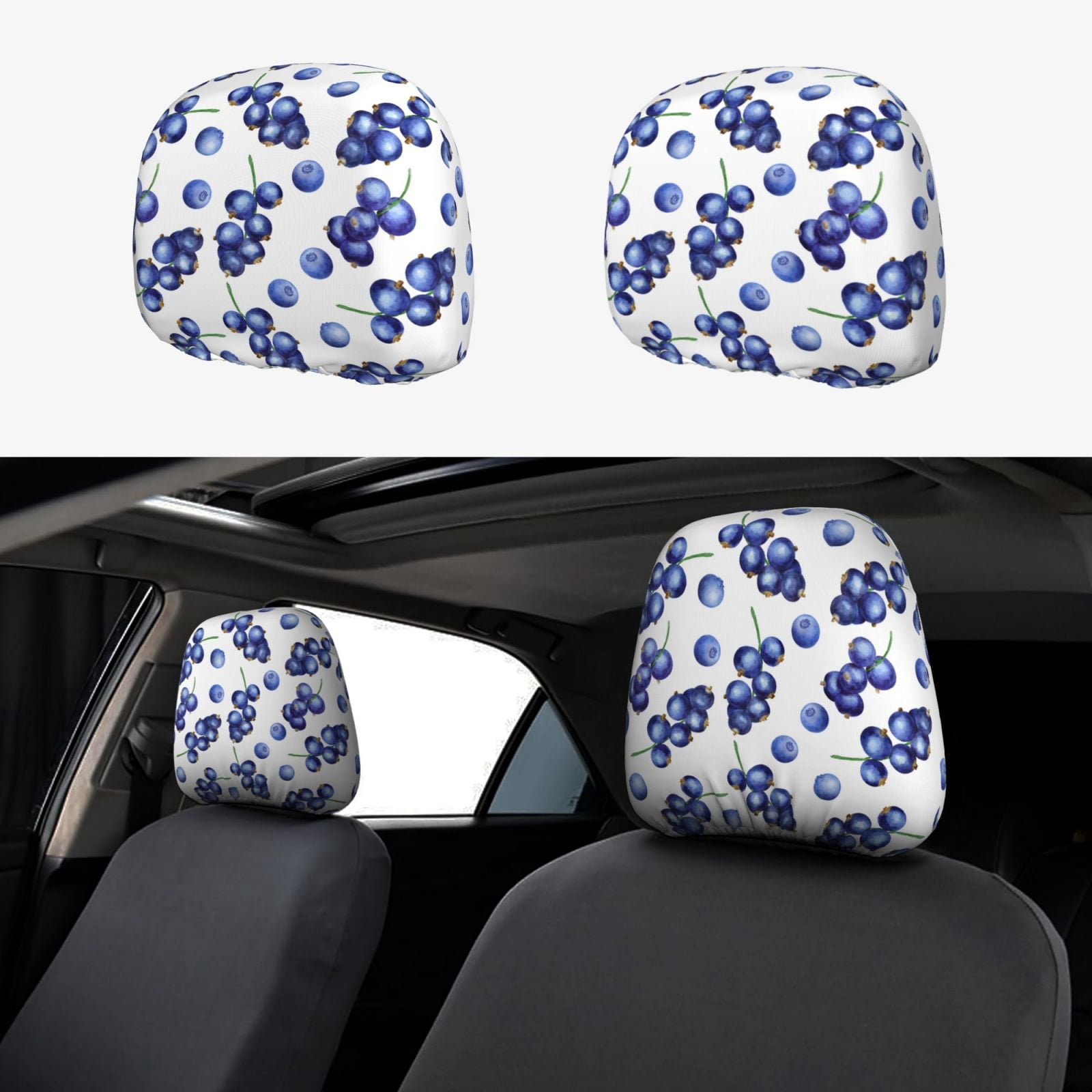 Headrest Covers for Cars Accessories Interior for Women Men 2Pcs ...