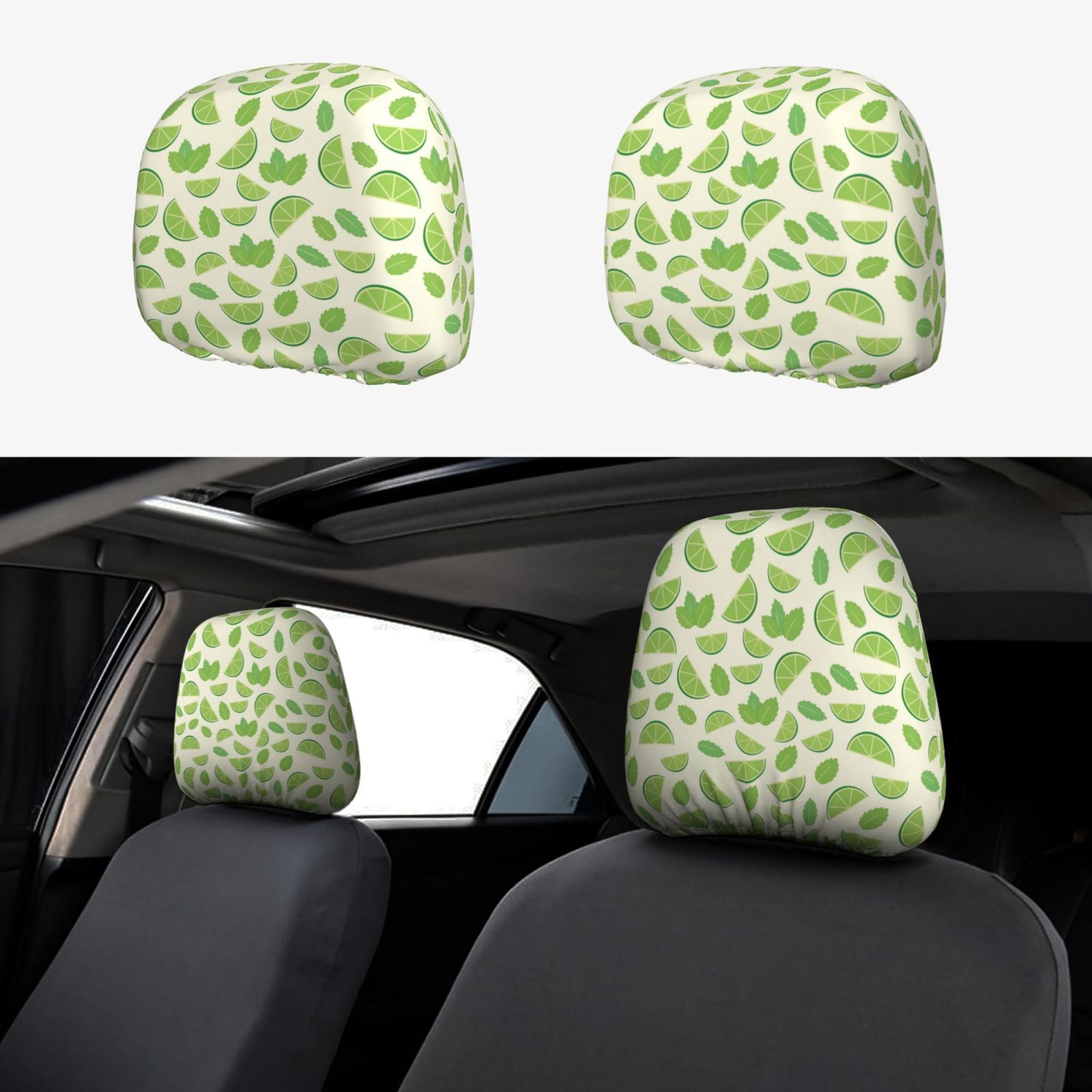 Headrest Covers for Cars Accessories Interior for Women Men 2Pcs - Cute ...