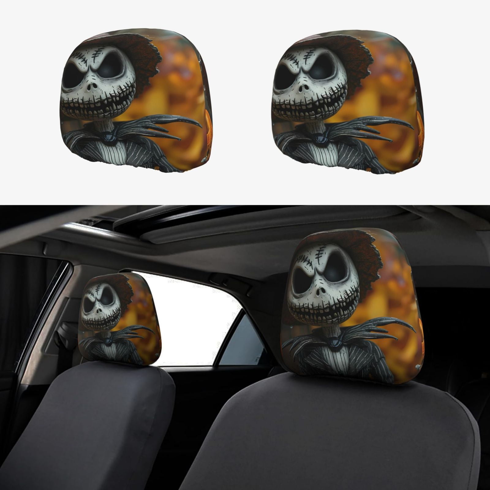 Headrest Covers for Cars Accessories Interior for Women Men 2Pcs ...