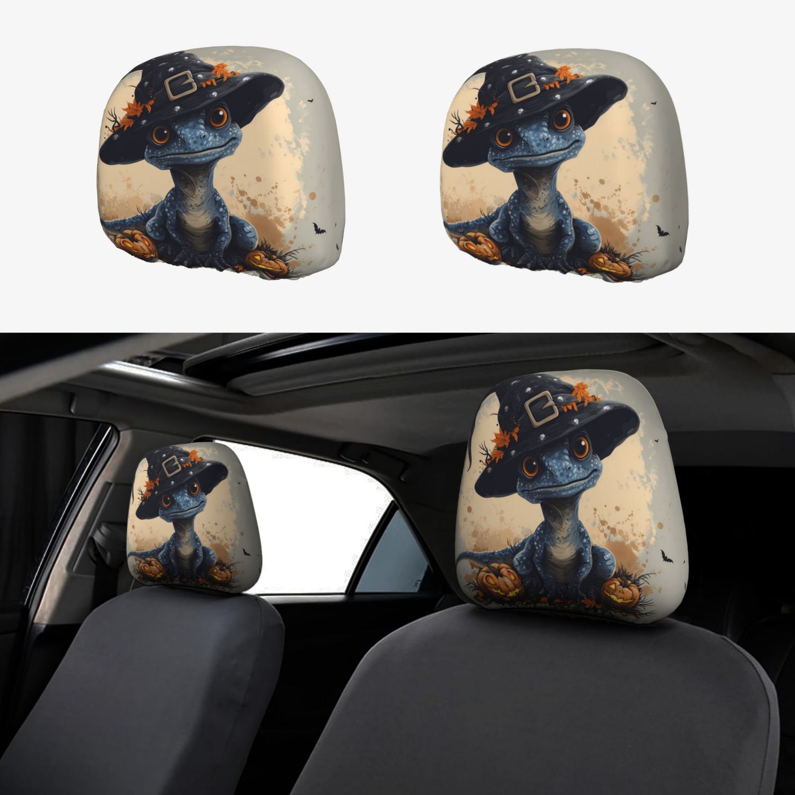 Headrest Covers for Cars Accessories Interior for Women Men 2Pcs ...