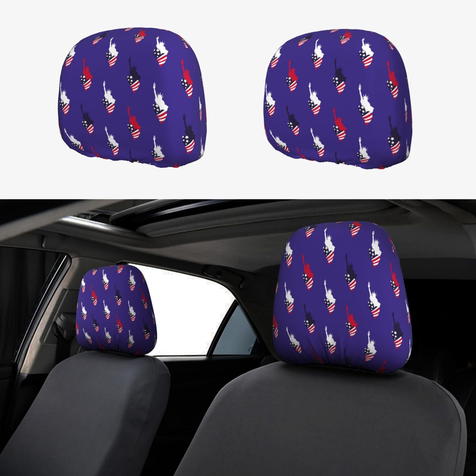 Headrest Covers for Cars Accessories Interior for Women Men 2Pcs - USA ...
