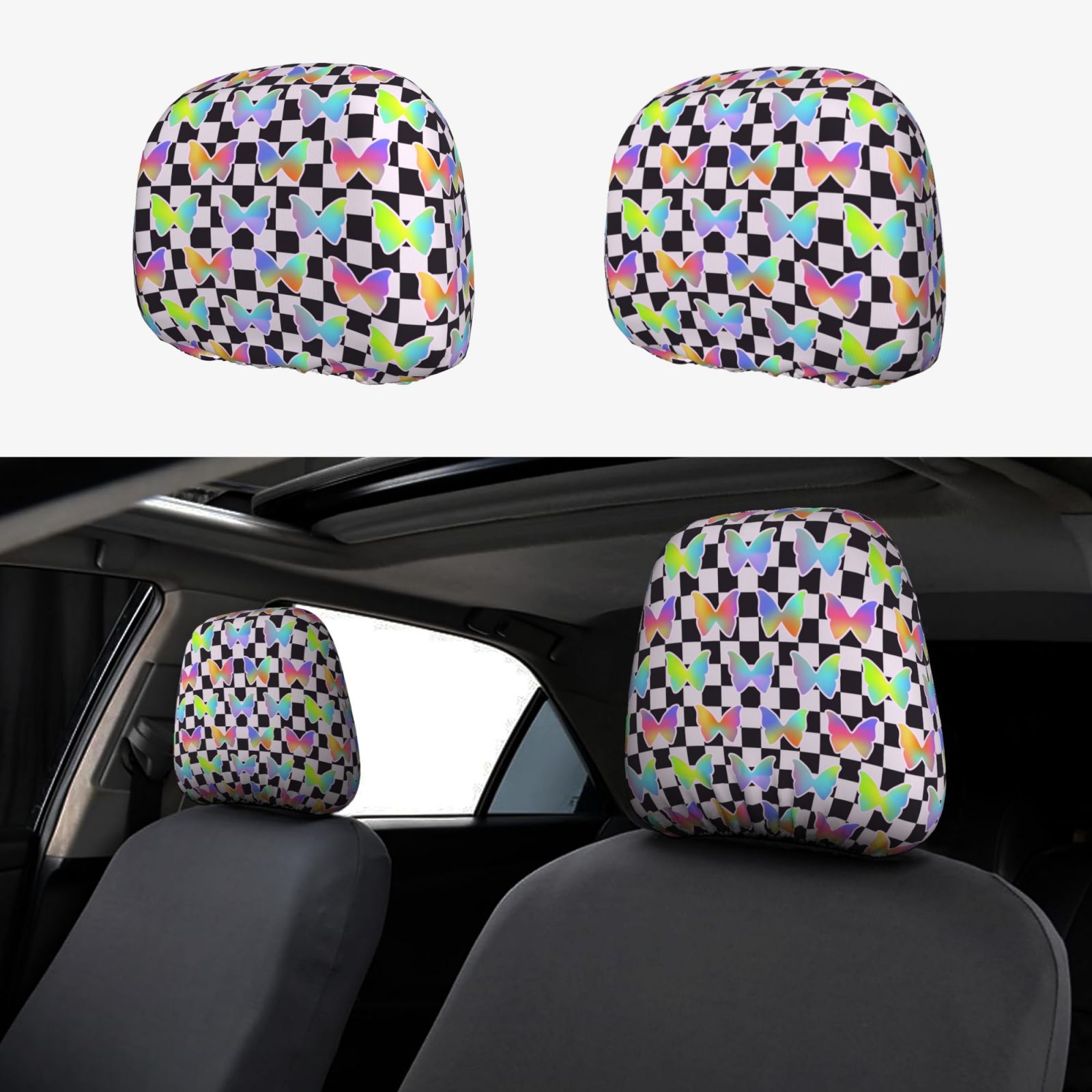 Headrest Covers for Cars Accessories Interior for Women Men 2Pcs - Y2K ...