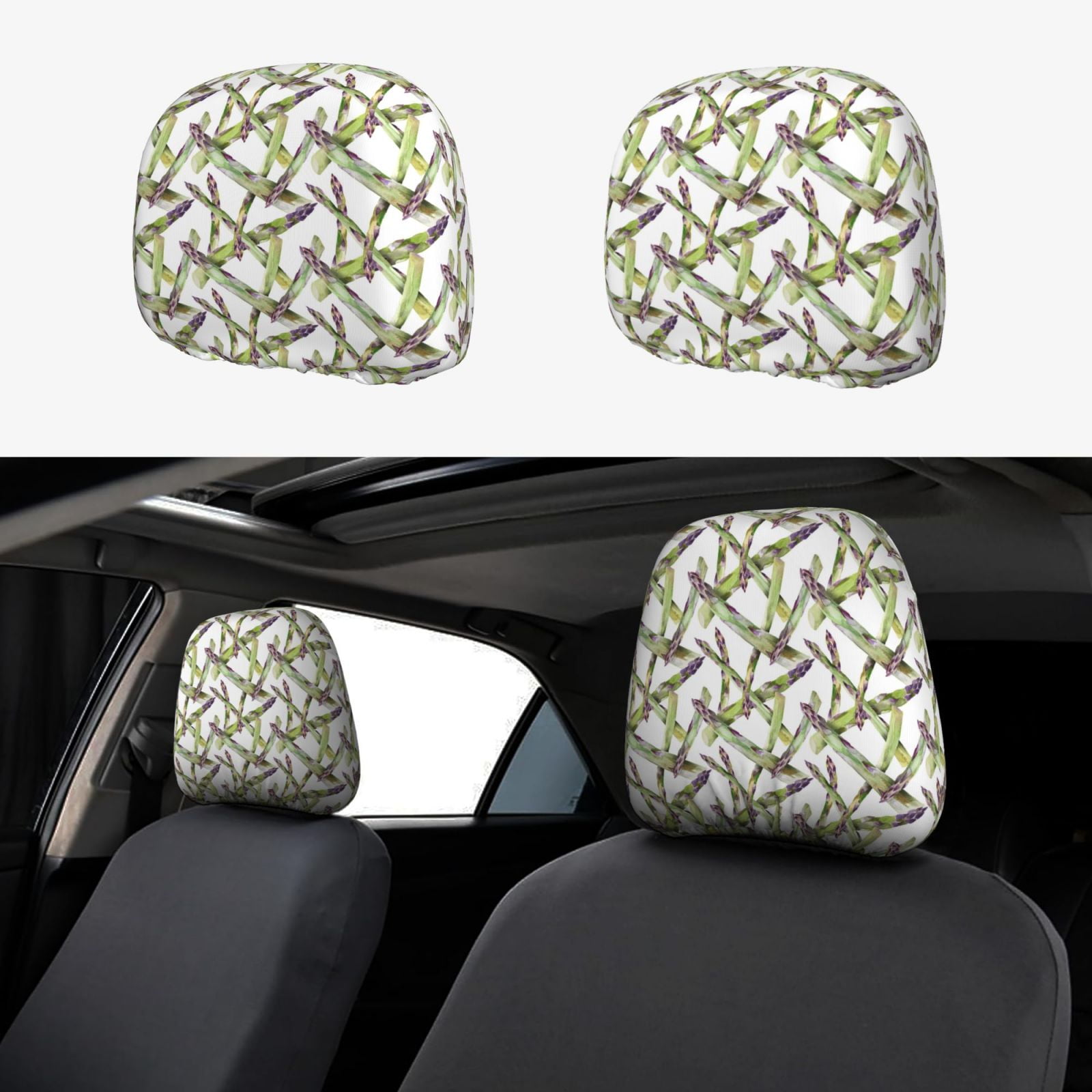 Headrest Covers for Cars Accessories Interior for Women Men 2Pcs - cool ...