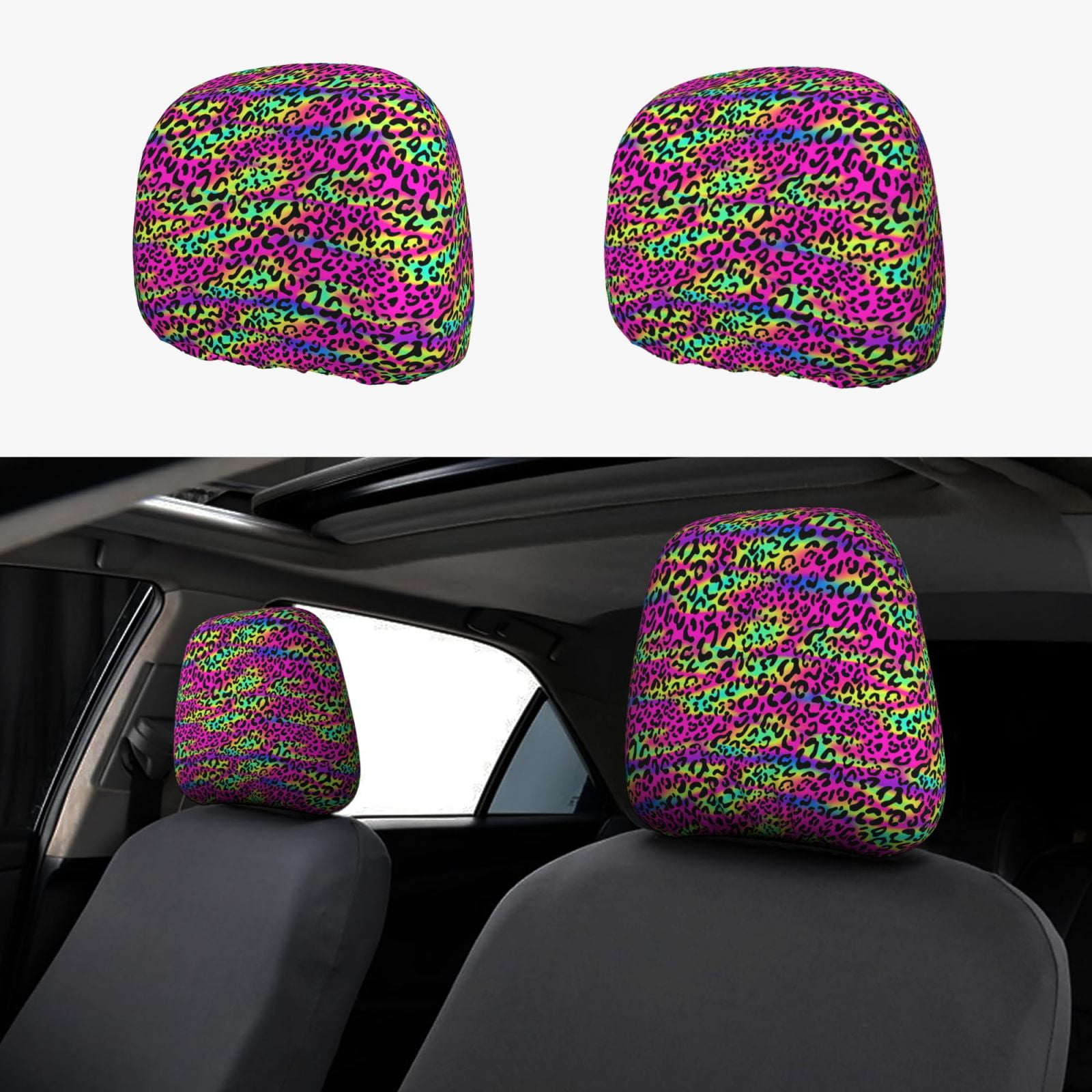 Headrest Covers for Cars Accessories Interior for Women Men 2Pcs - cool ...