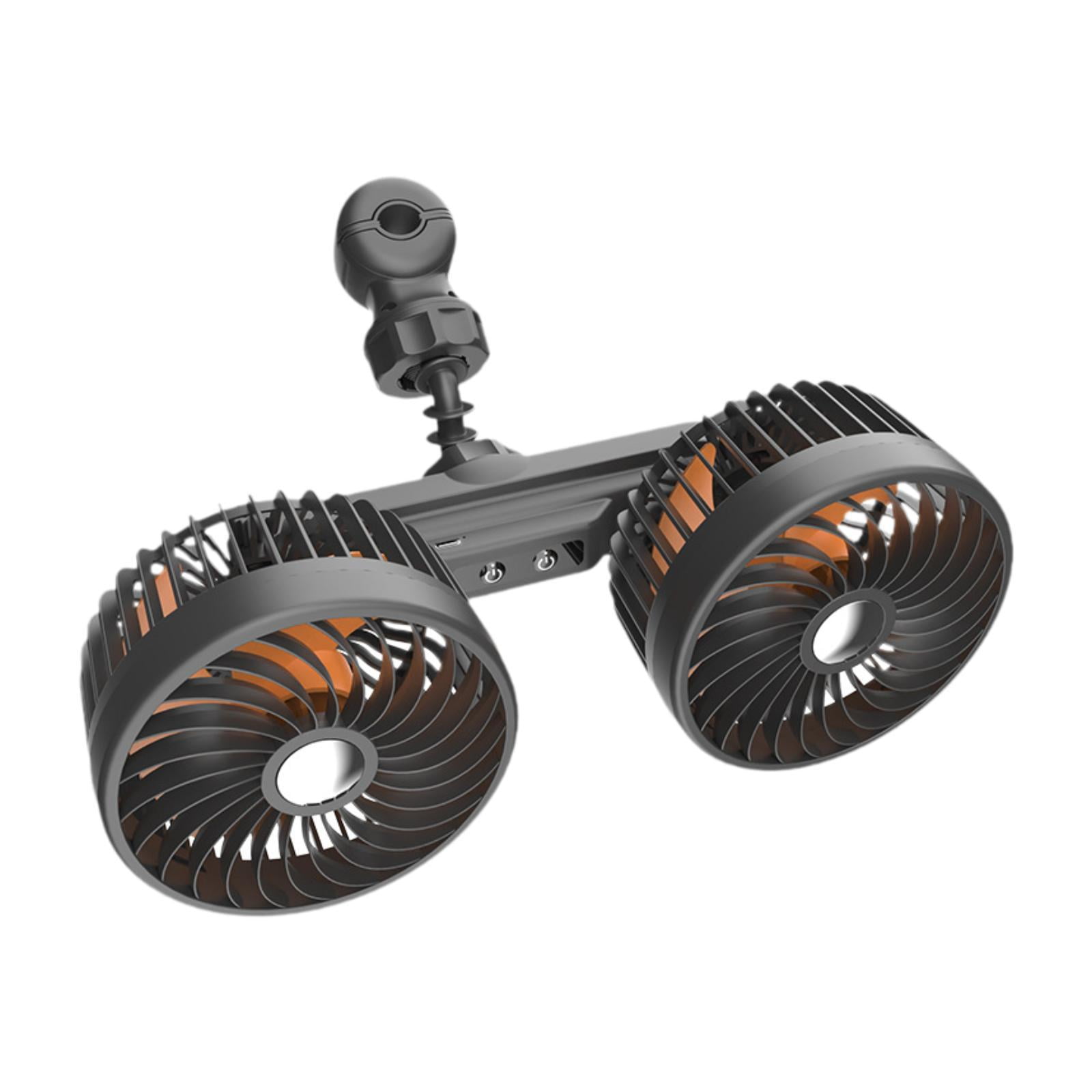 Headrest Fan Air Circulation Fan Portable Car Fan USB Powered Quiet ...