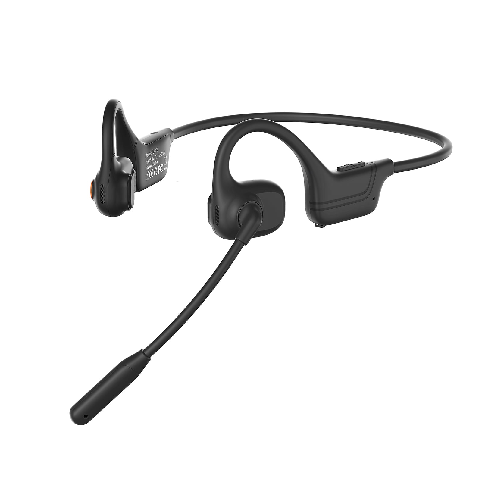 Headset,270° Rotation Bone Conduction Rotation Noise And Mic 5.3 Boom ...