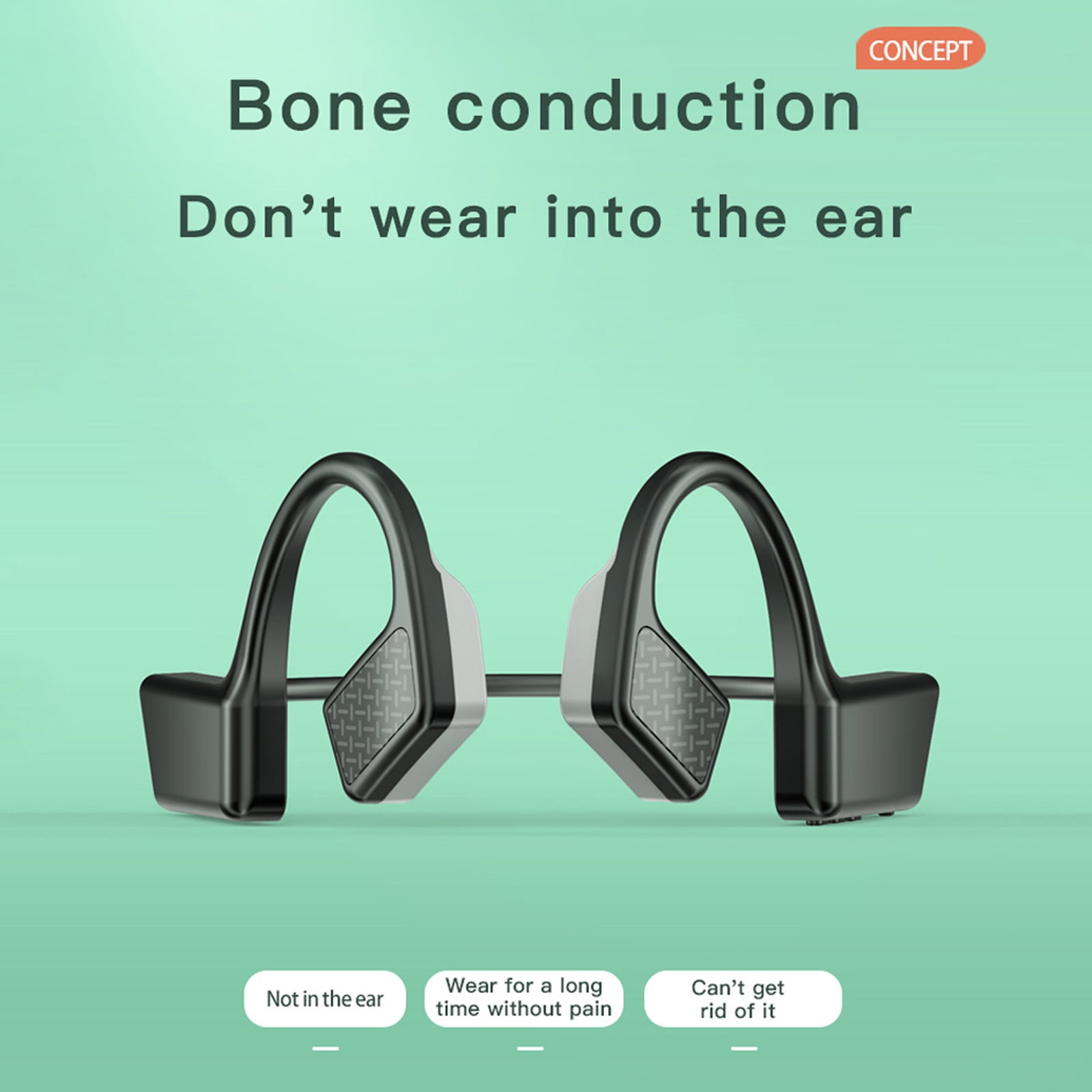 Headset,5.0 Headset Waterproof Cometx Simbae Bone Conduction Bt - Walmart.com