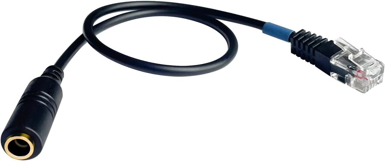 Headset Adapter Converter Standard Female RJ9 to 3.5mm Plug Handset ...