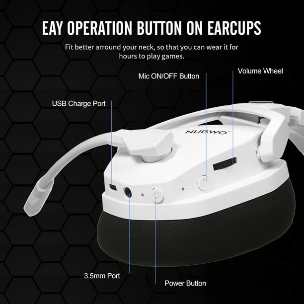 Headset,Headset Ear Noise Battery Soft Earmuffs Mic Headset Ear Mic Ear ...