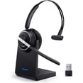 Headset, Headset with Microphone for PC, V5.2 Computer Headset with Noise Cancelling Mic, Dongle ...