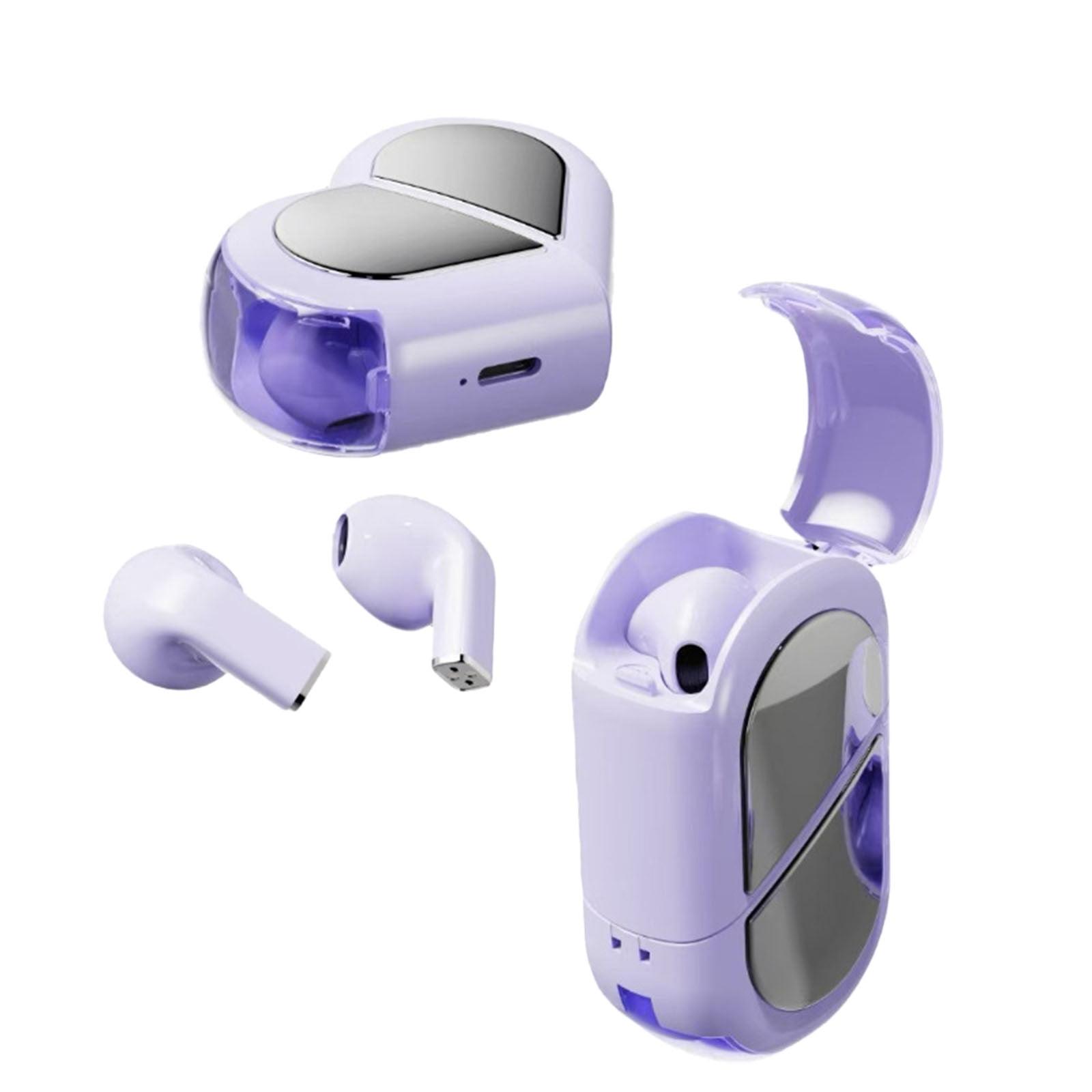 Headset Heart Wireless Earbuds for Girls and Kids Small Mini Design for ...