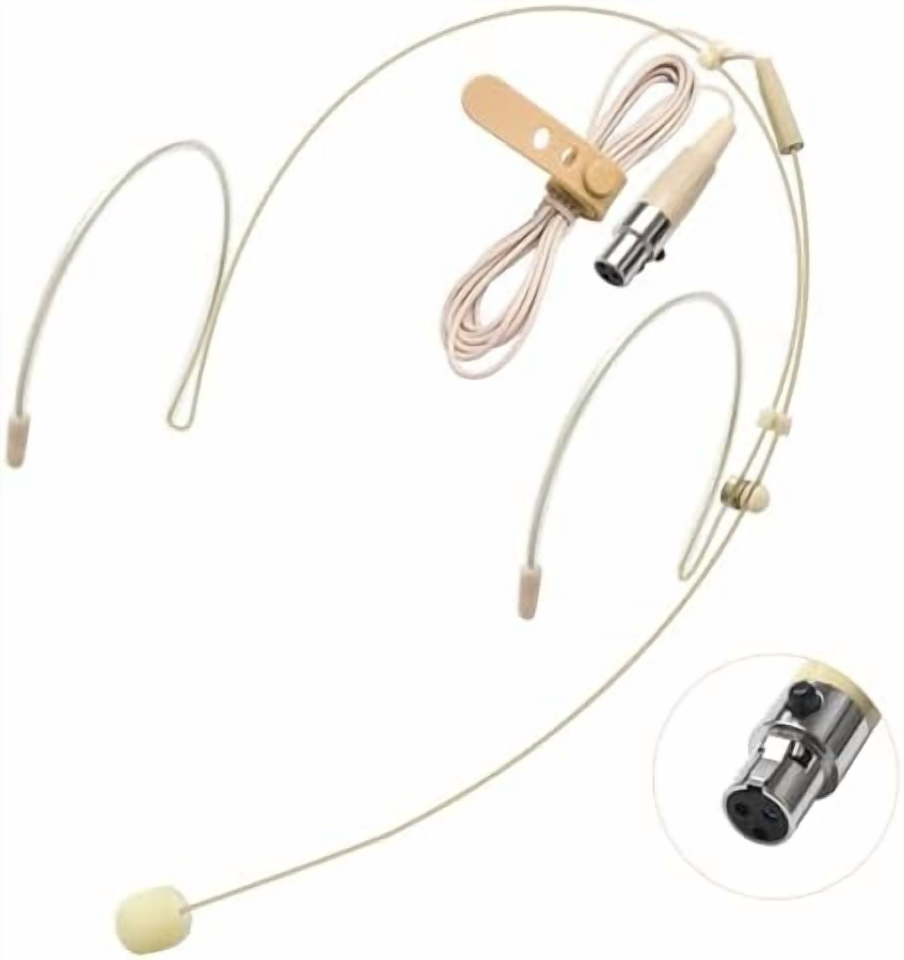 Headset Microphone Double Over Ear Earset Over Ear Headworn Mic for AKG ...