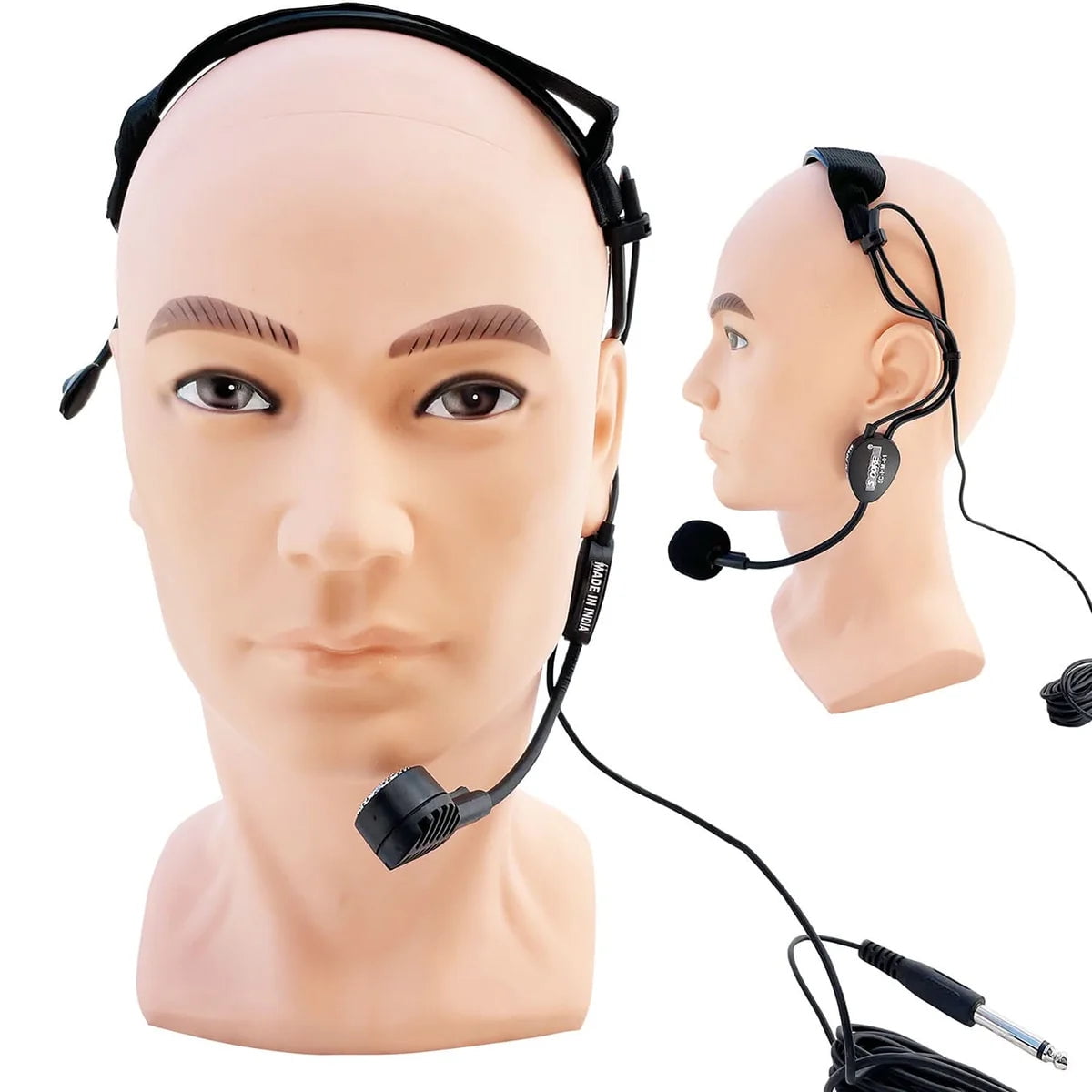 Headset Microphone Professional Flexible Boom Wired Hands Free Mic 1/4 ...