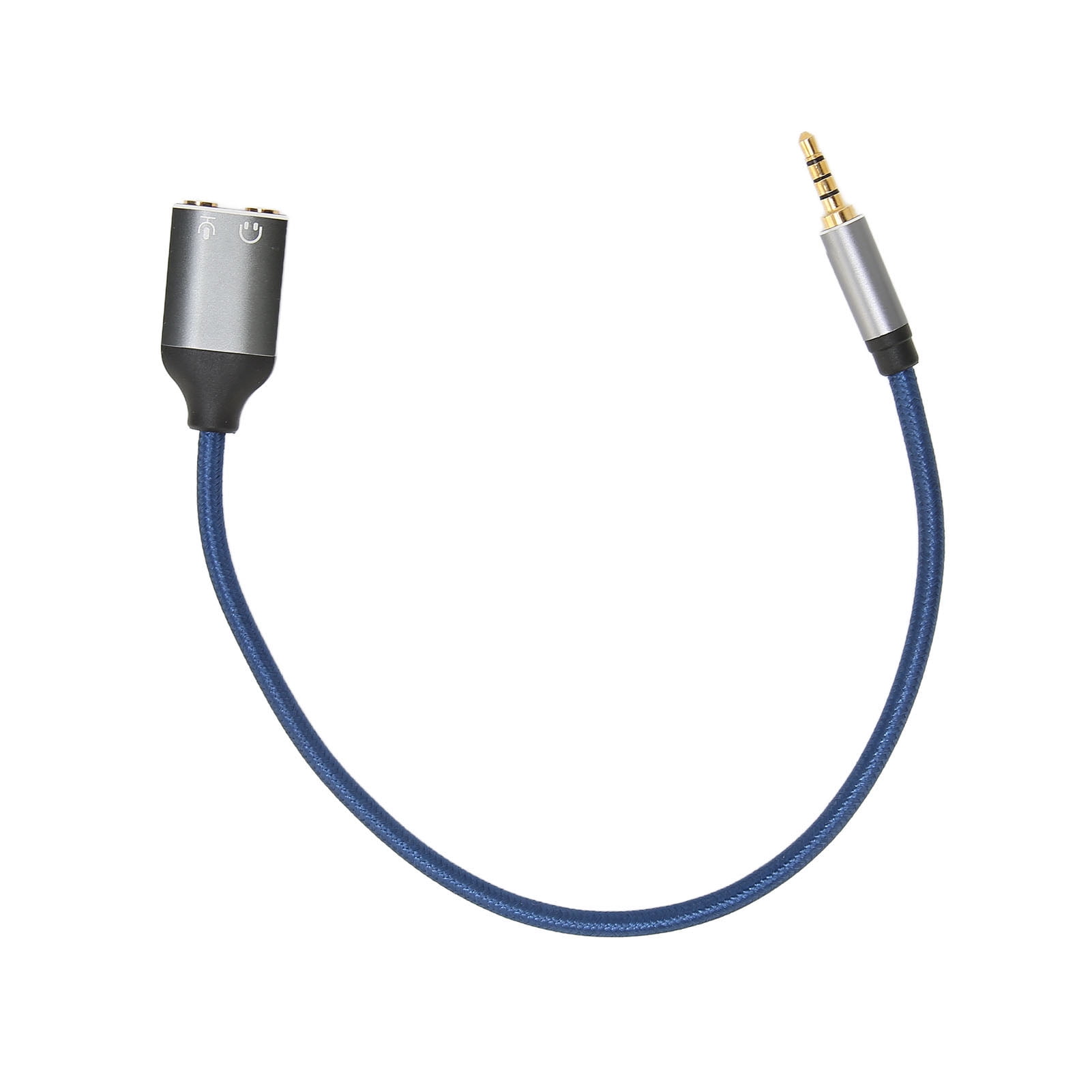 Headset Splitter Headphone 3.5mm 1 Male to 2 Female Mic Audio Cable 0 ...