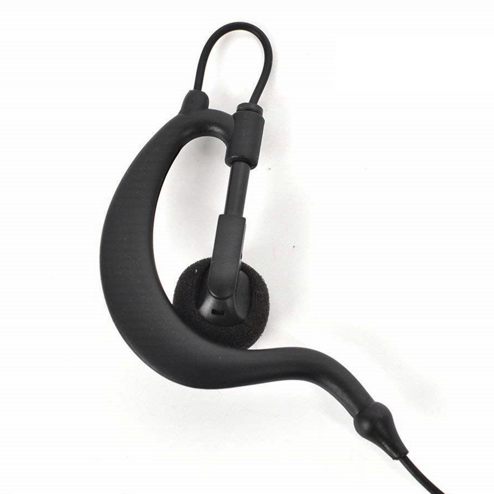 Headset,With Coiled Cable 1 Pin Earpiece With Clip Headset Ear Radio Ear Headset Ear Radio ...