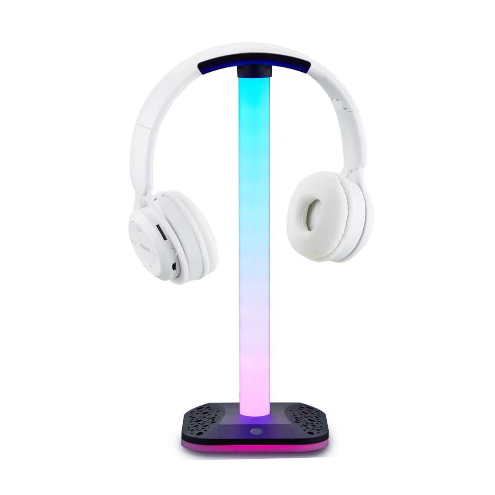 Headset bracket with light pickup desktop computer metal display rack ...