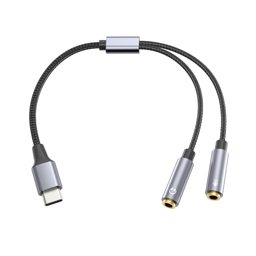 Headsets Mic Splitter Headphones Cable Microphones Stereo Earphones ...
