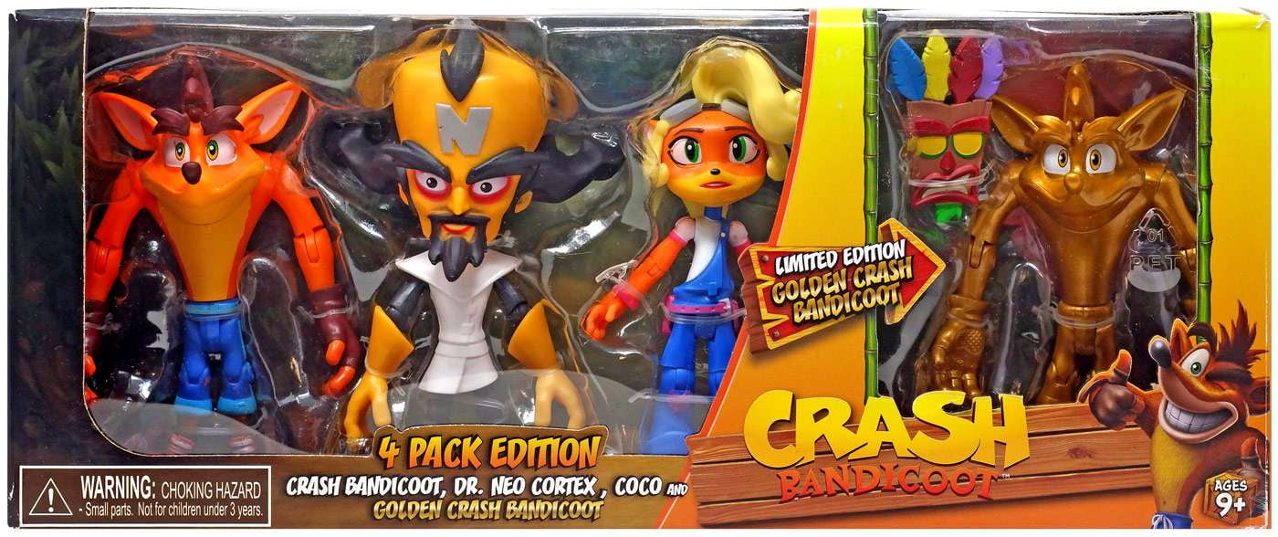 Headstart International Crash Bandicoot Crash, Coco, Dr. Neo & Golden ...