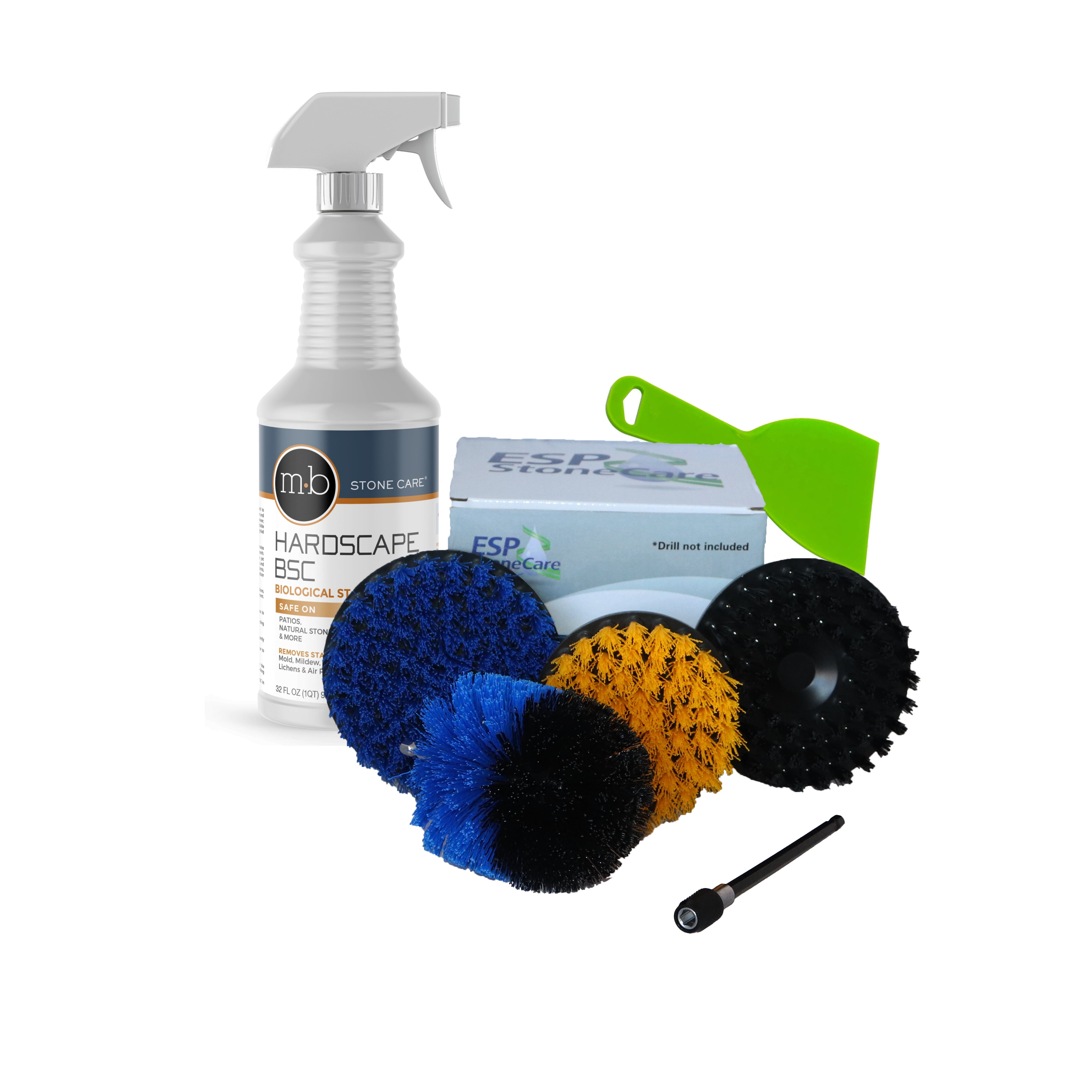 Headstone Cleaner Kit, 1 Quart Spray, Includes Brushes for Grave and ...