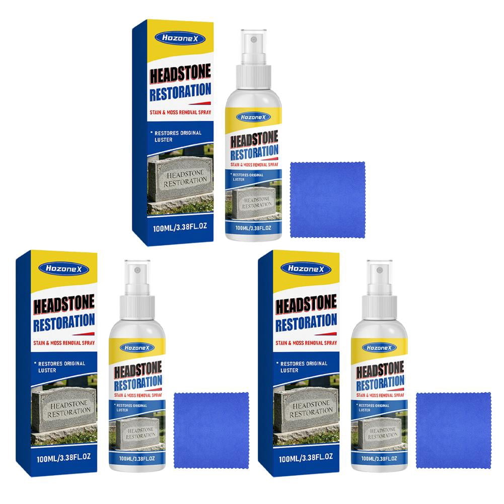 Headstone Cleaner Spray for Graves, Tombstone & Monument Surface ...