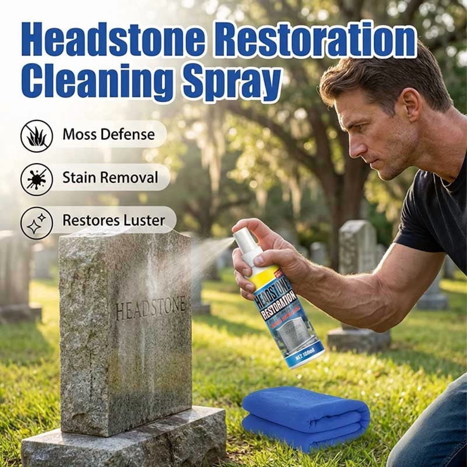 Headstone Restoration & Cleaning Spray, Professional Spray to Clean ...