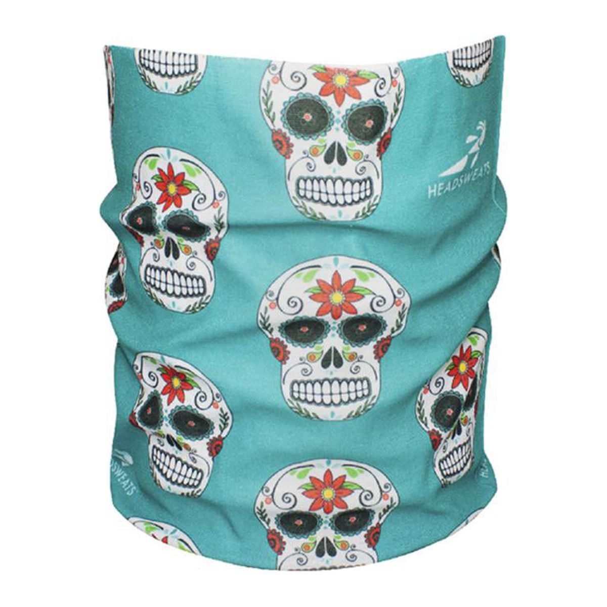Headsweats Ultra Band Multi-Purpose Headband - Half, Teal Skulls, One ...