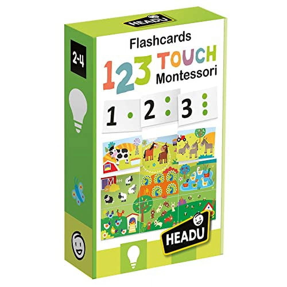 Headu Flashcards Tactile Numbers Montessori Educational Toys for ages 2 ...