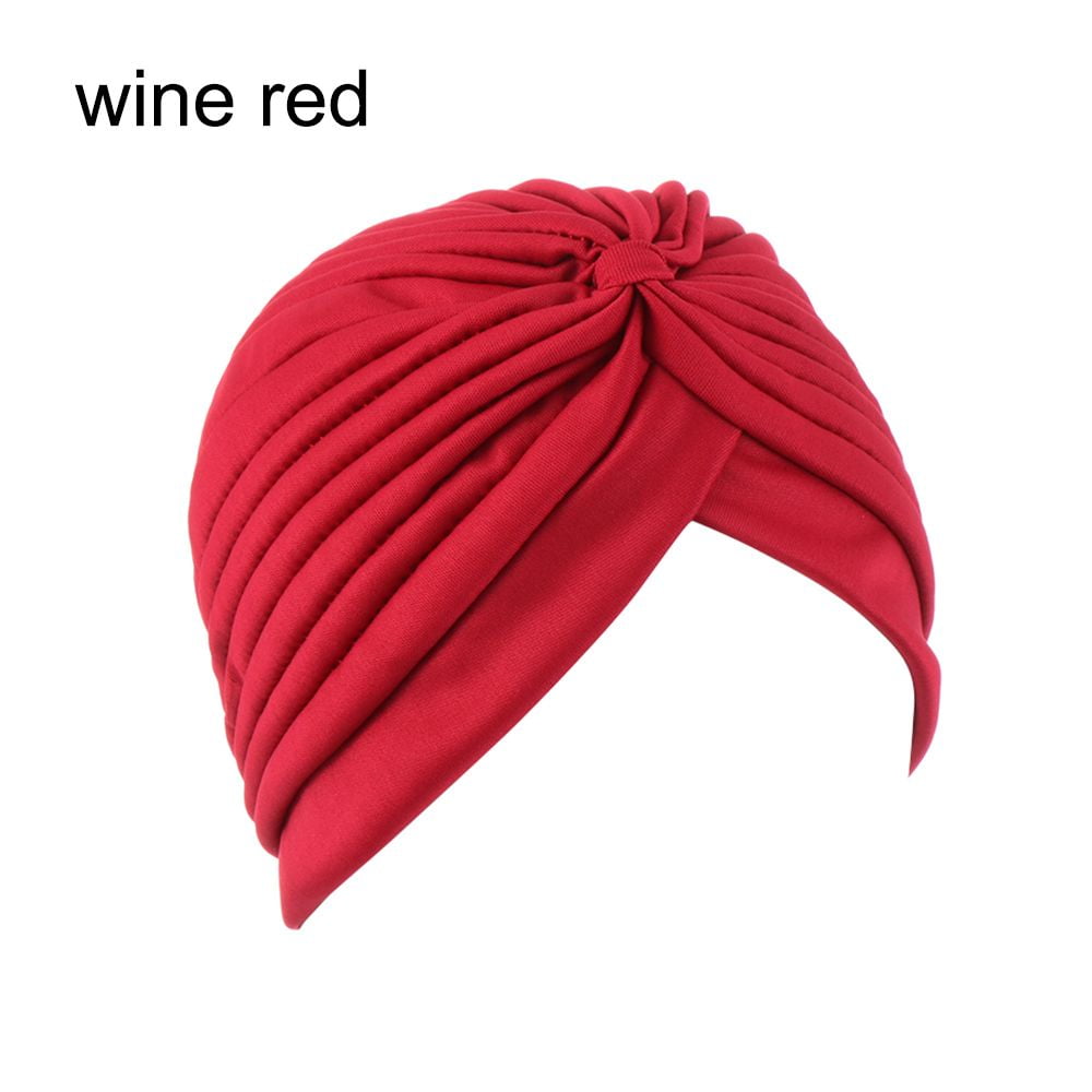 Headwear Head Cover Hat Hair Loss Stretchy Turban Chemo Cap Ladies Head ...