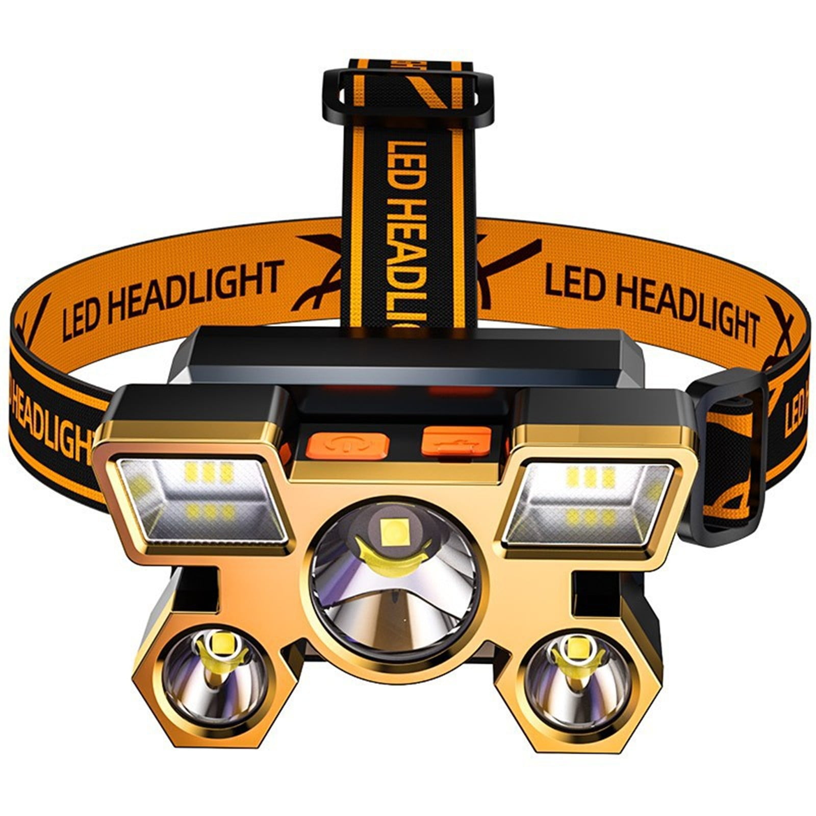 Headwear Rechargeable Outdoor Riding Camping Fishing Strong Bald Head ...