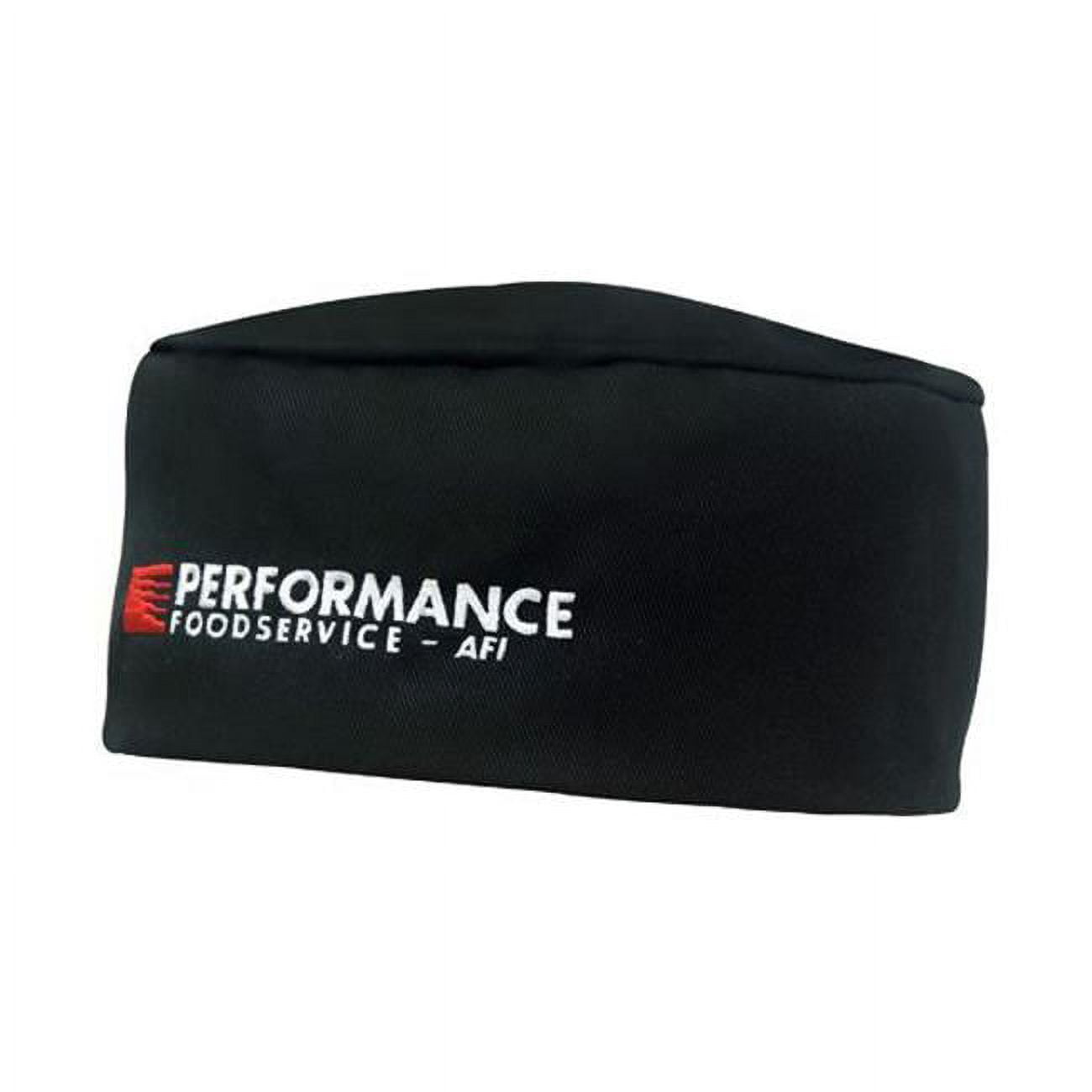 Headwear USA Poly cotton twill Chefs Cap - Black/White - One Size Fits ...