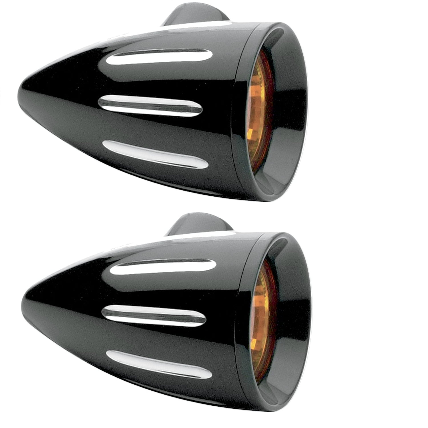 Headwinds 1" Revolver Rocket Black Turn Signals (3-1811ZAP) - Walmart.com