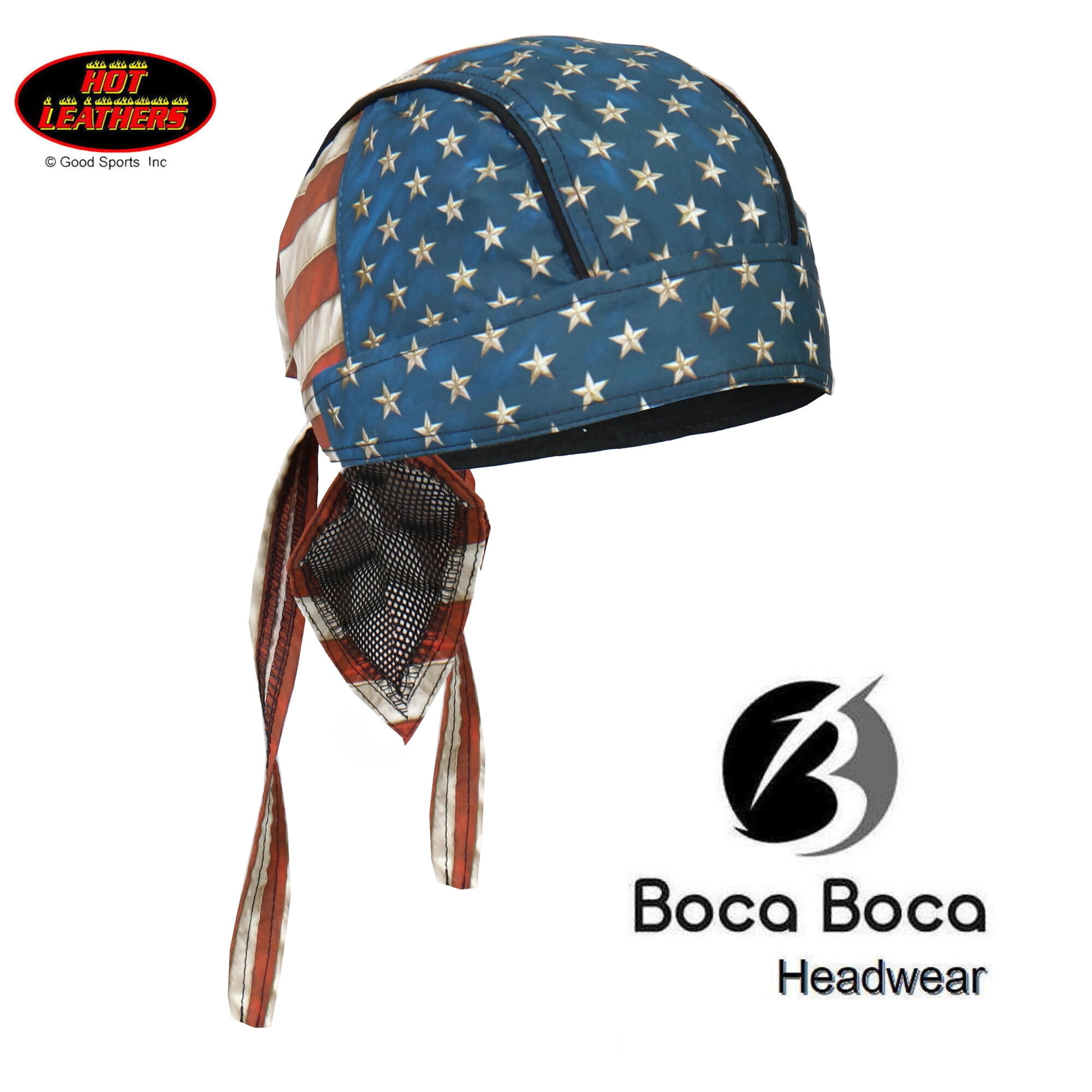 Headwrap DISTRESSED AMERICAN FLAG Hot Leathers Premium Bandana Du Rag ...