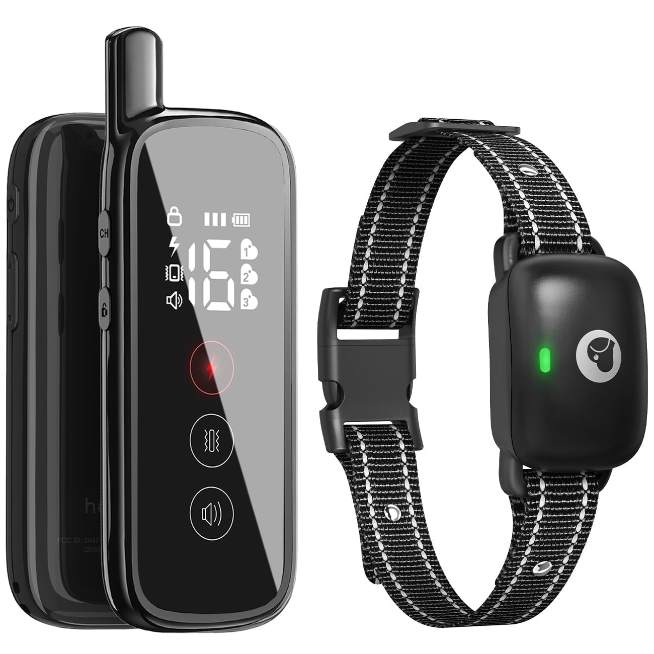 Heaflex Dog Training Collar, Waterproof e-Collar with Shock, Beep ...