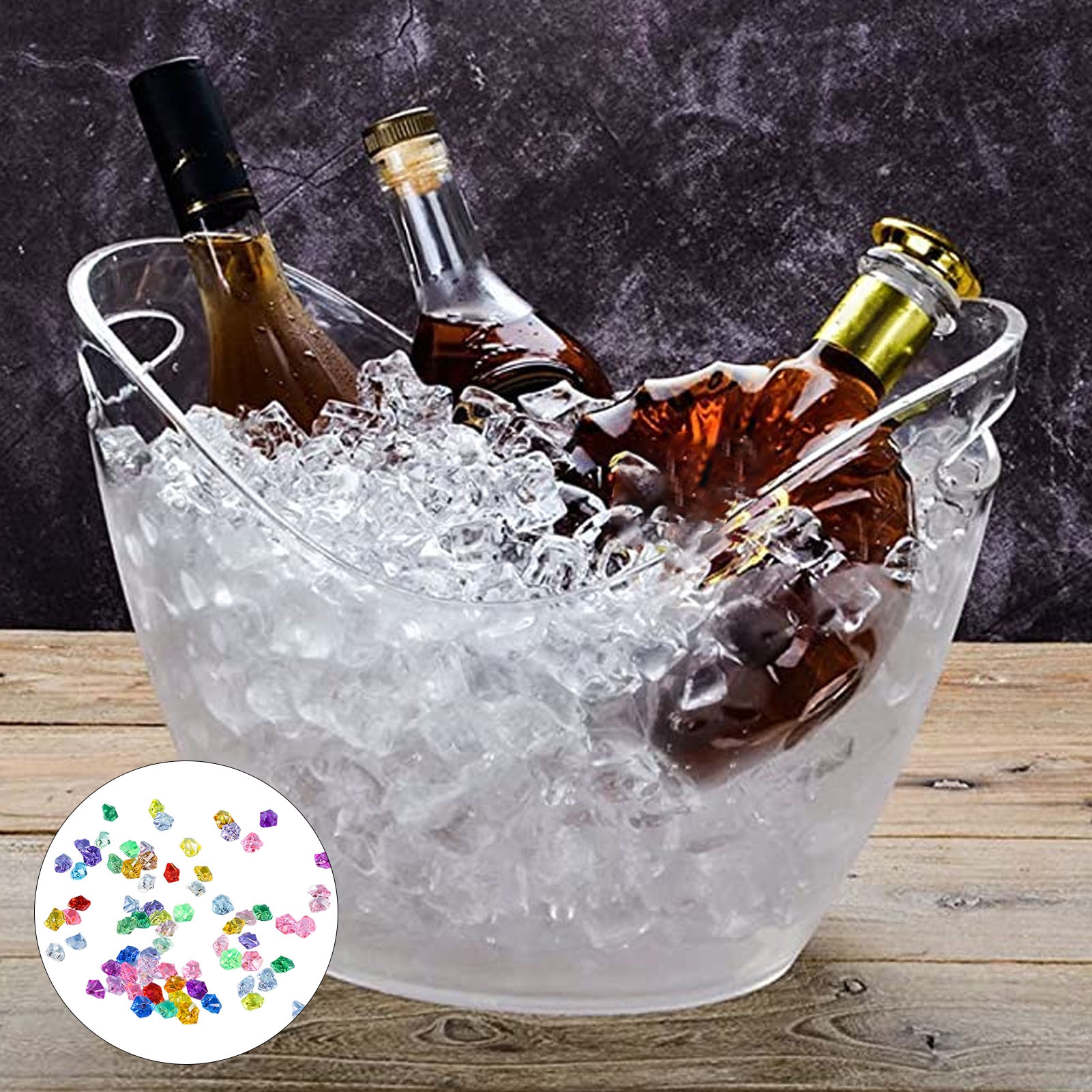 Heajfvd 1 Bag Artificial Ice Rock Realistic Looking Food Grade No Odor ...