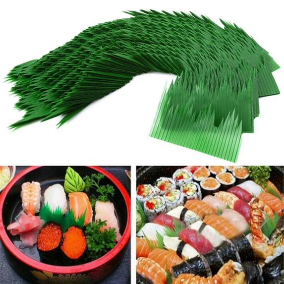 Heajfvd 1 Box Sushi Grass DIY Plastic Sushi Food Ornament Seafood ...