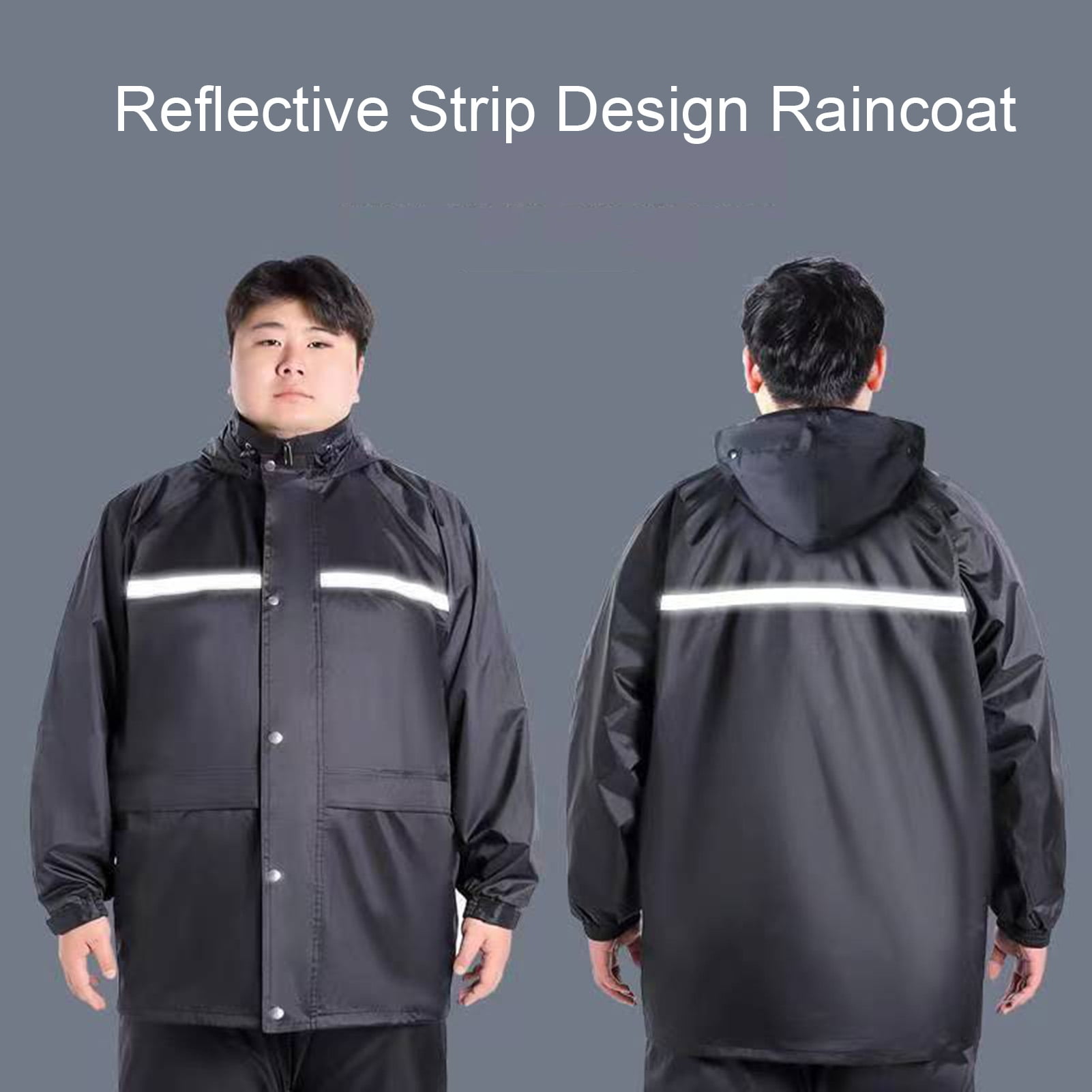 Heajfvd 2Pcs/Set Adults Rain Suit Waterproof Breathable High Visibility ...