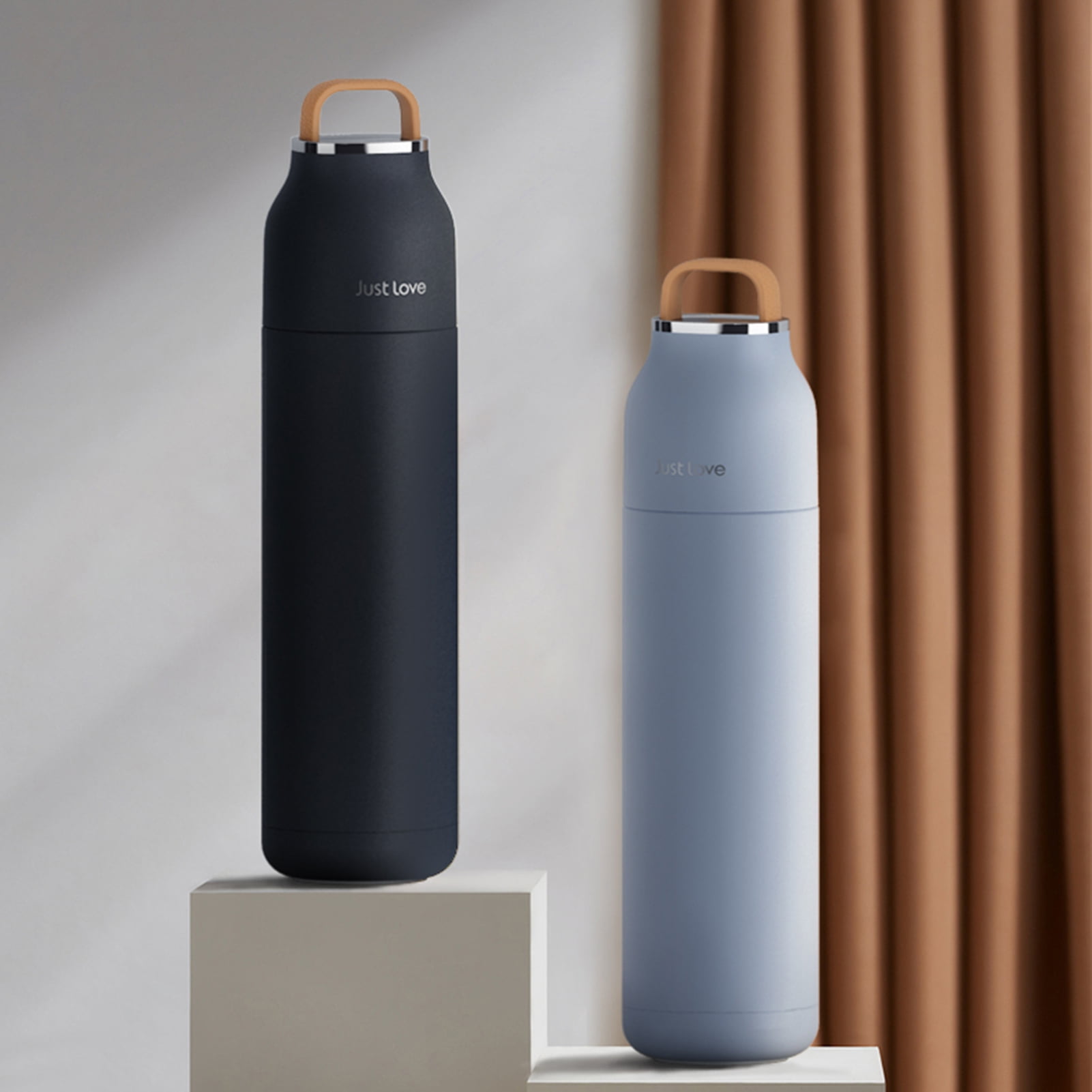 Heajfvd 500ML Vacuum Flasks Leak-Proof Heat Preservation Warm Cold ...